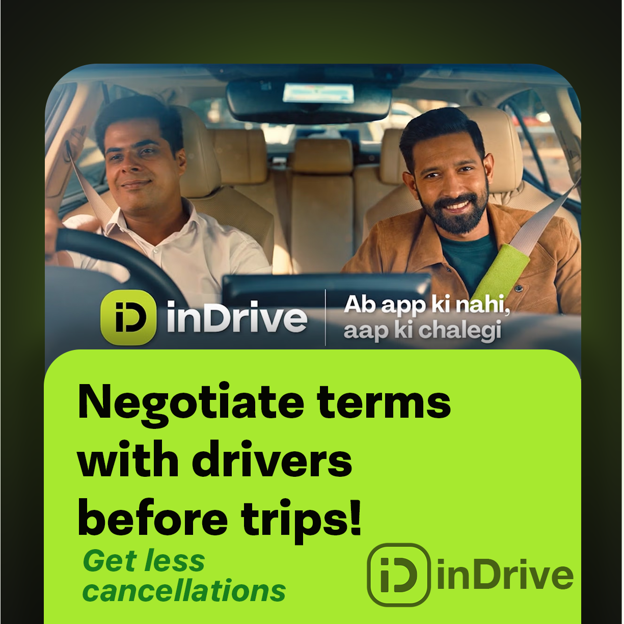 inDrive Social Media Post | Advertisement by Aditya Singh on Dribbble