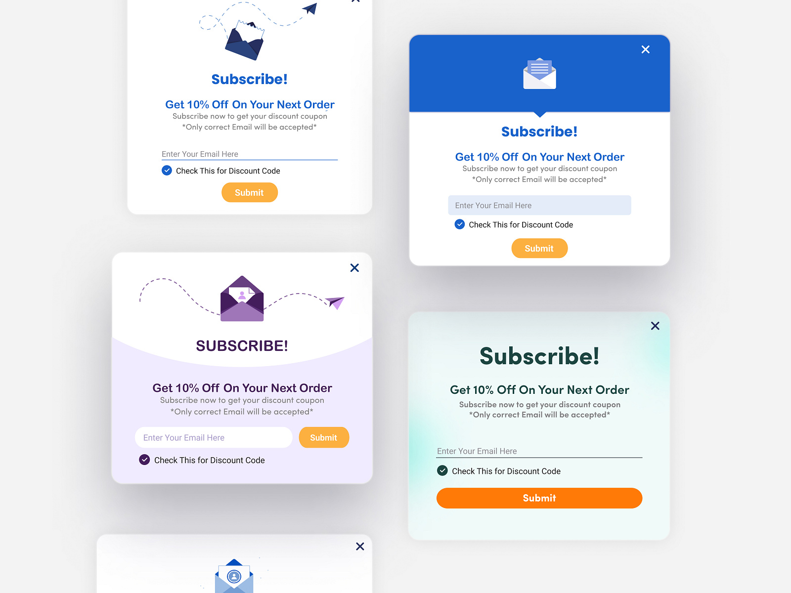 UI Popup Design/subscription by Zarbakhat Muneer on Dribbble