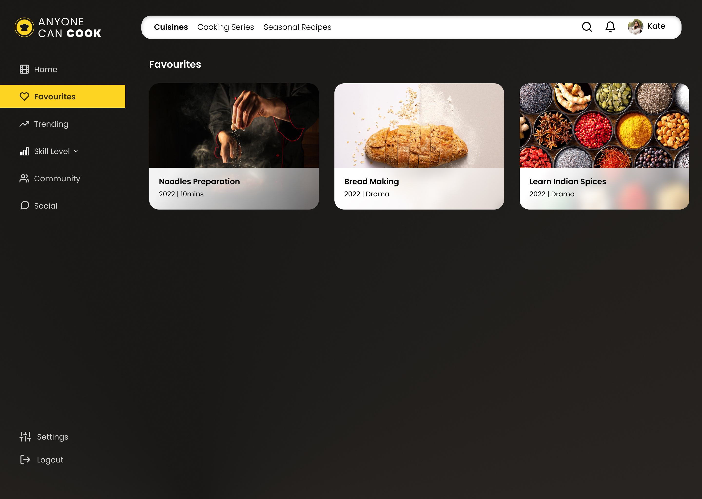 Culinary App UI Design by Shivani_Y on Dribbble