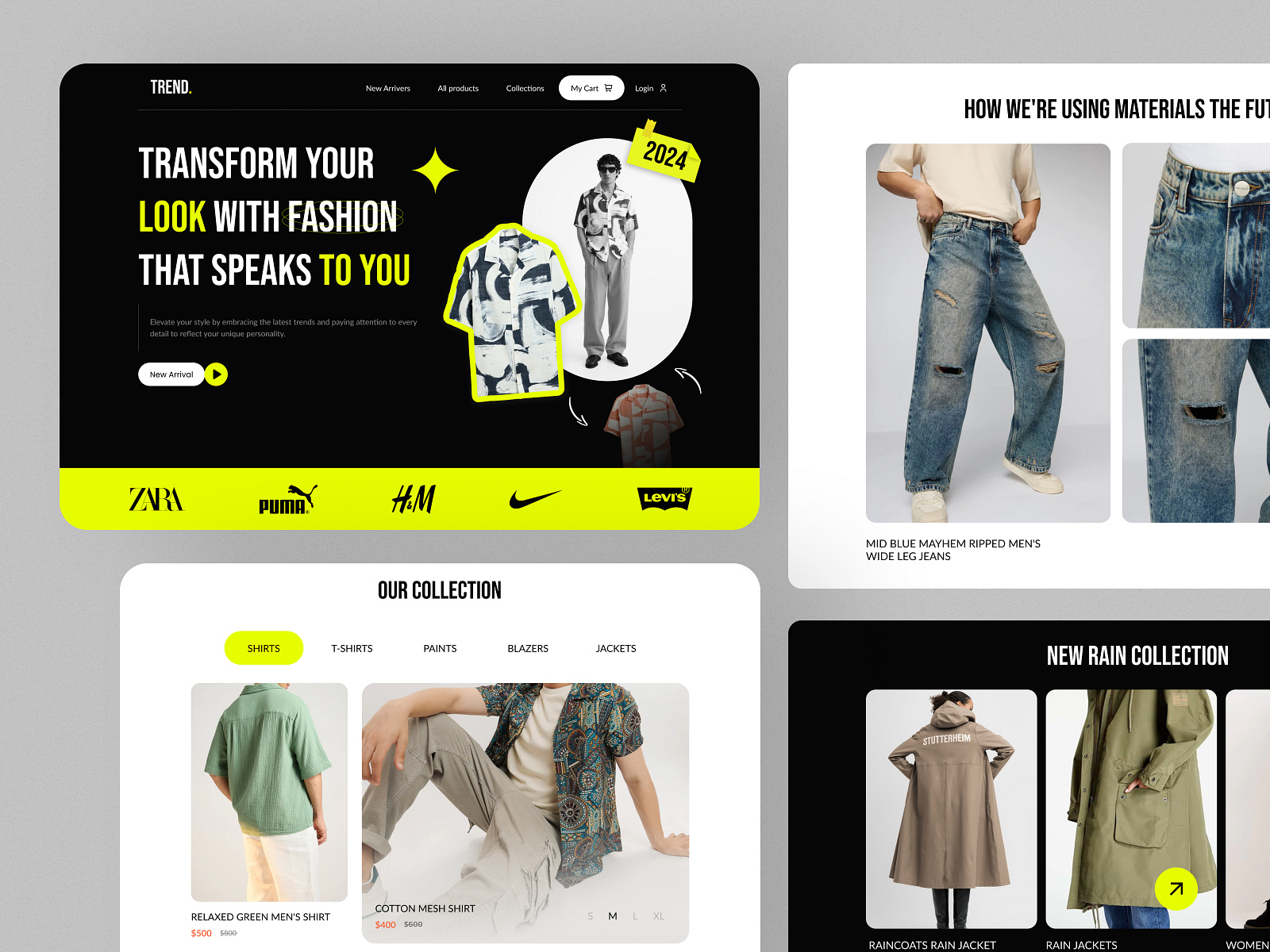 Trend | E-commerce Website Landing page Design by Sahil Dobariya on ...