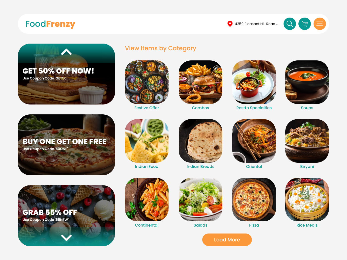 Food Ordering Website Design by WebDesk Solution on Dribbble