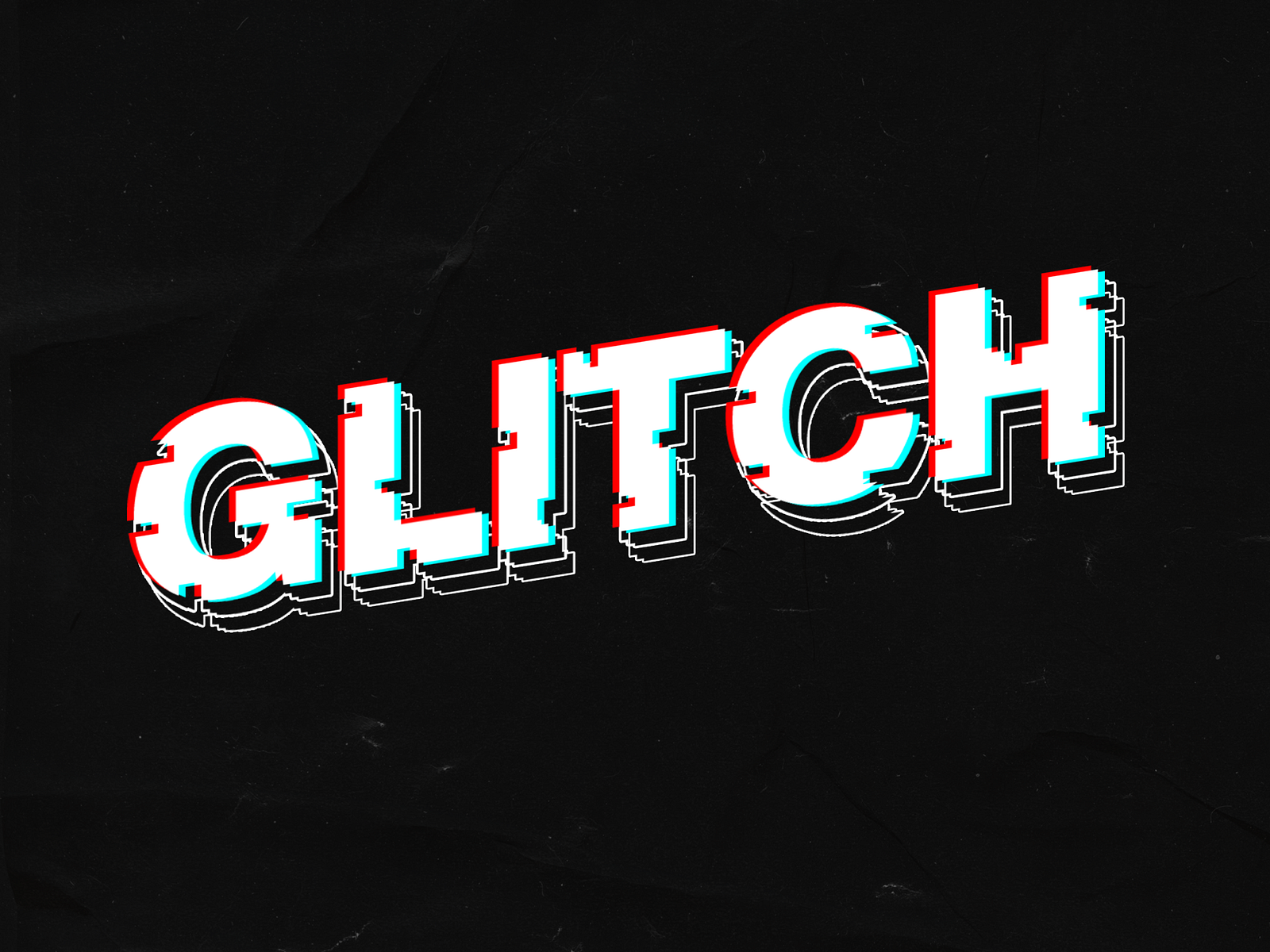Glitch Typography Effect by Naresh on Dribbble