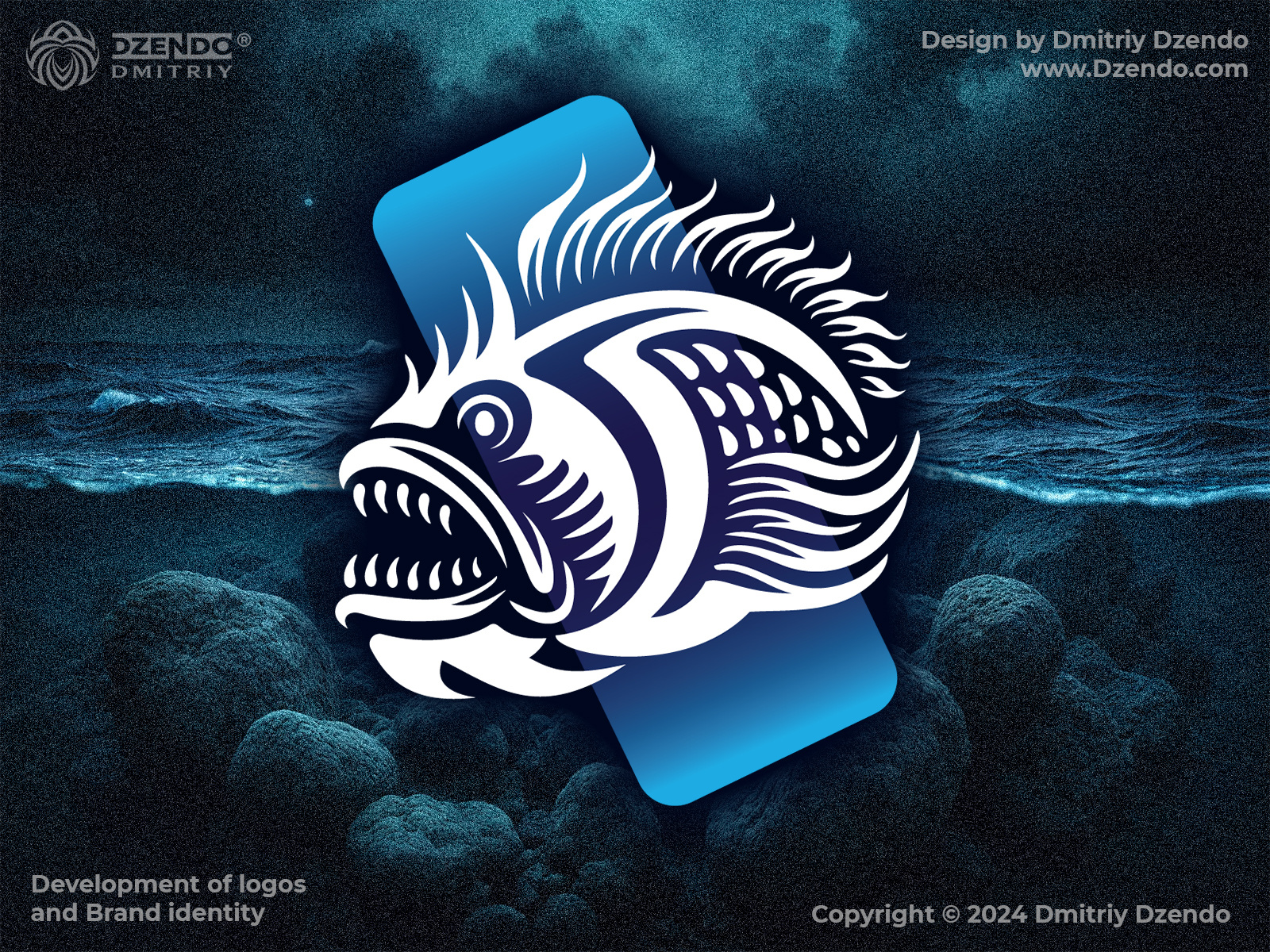 Deep Sea Monster Logo by Dmitriy DZENDO on Dribbble