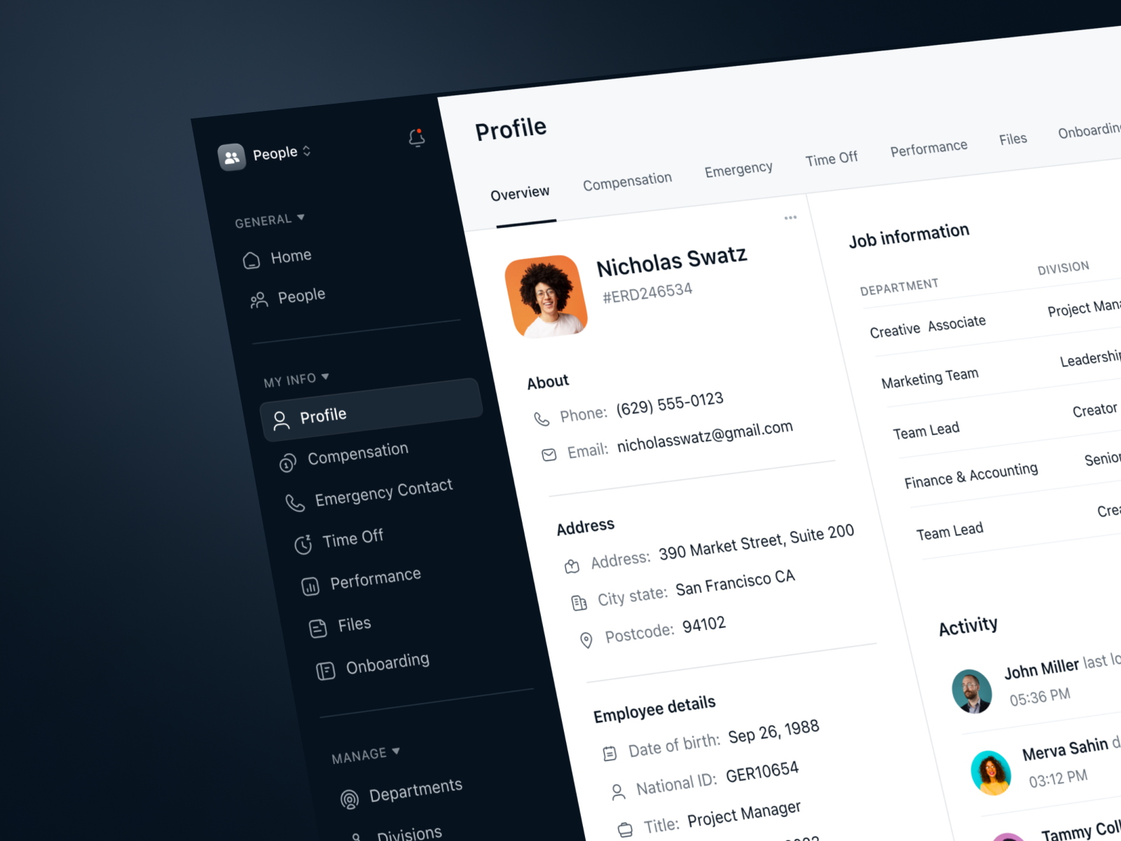 Profile Page by Bipin Balan for Stead on Dribbble