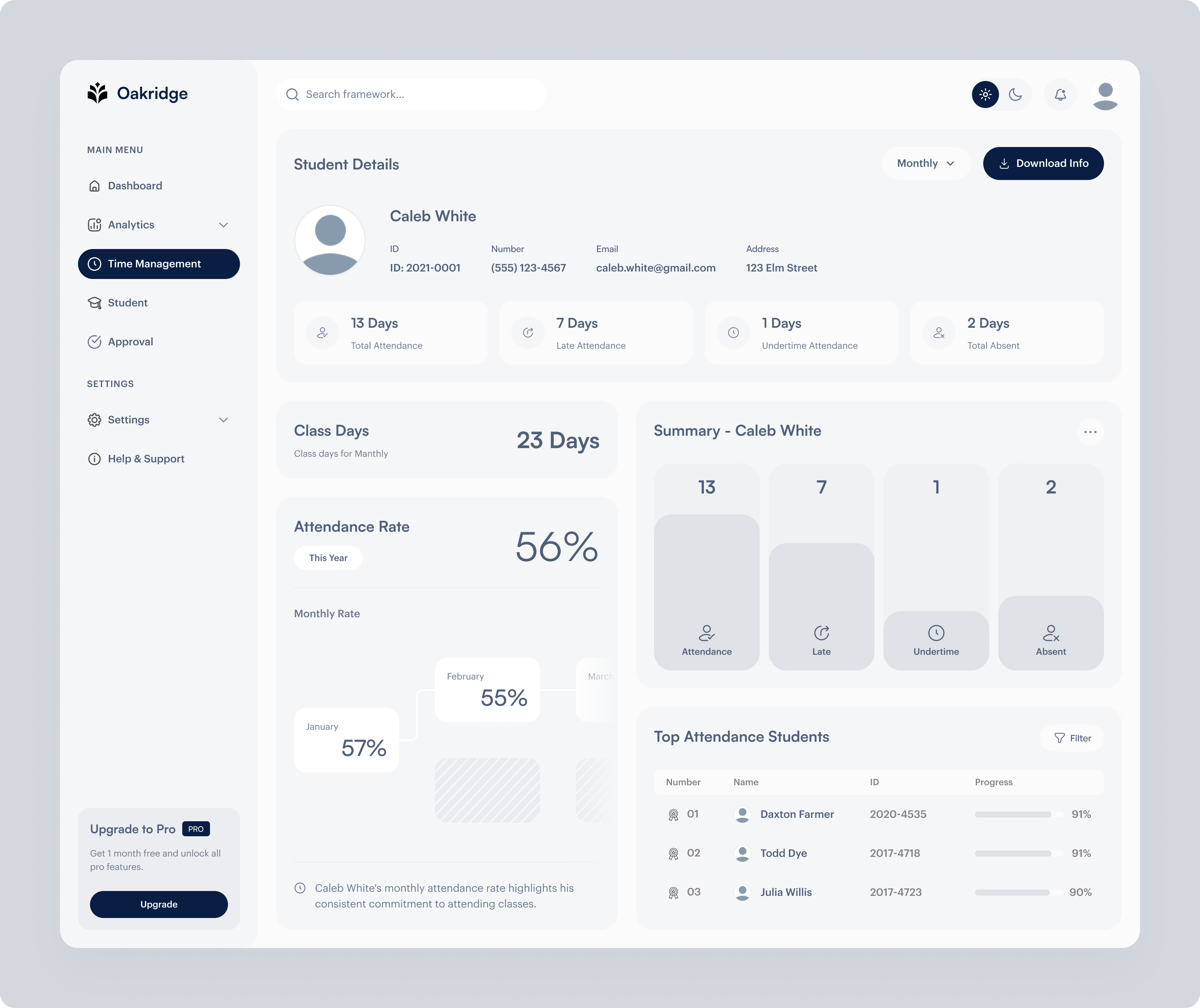 Attendance Tracker - Student Dashboard by Md Imran Hossan Jakir on Dribbble