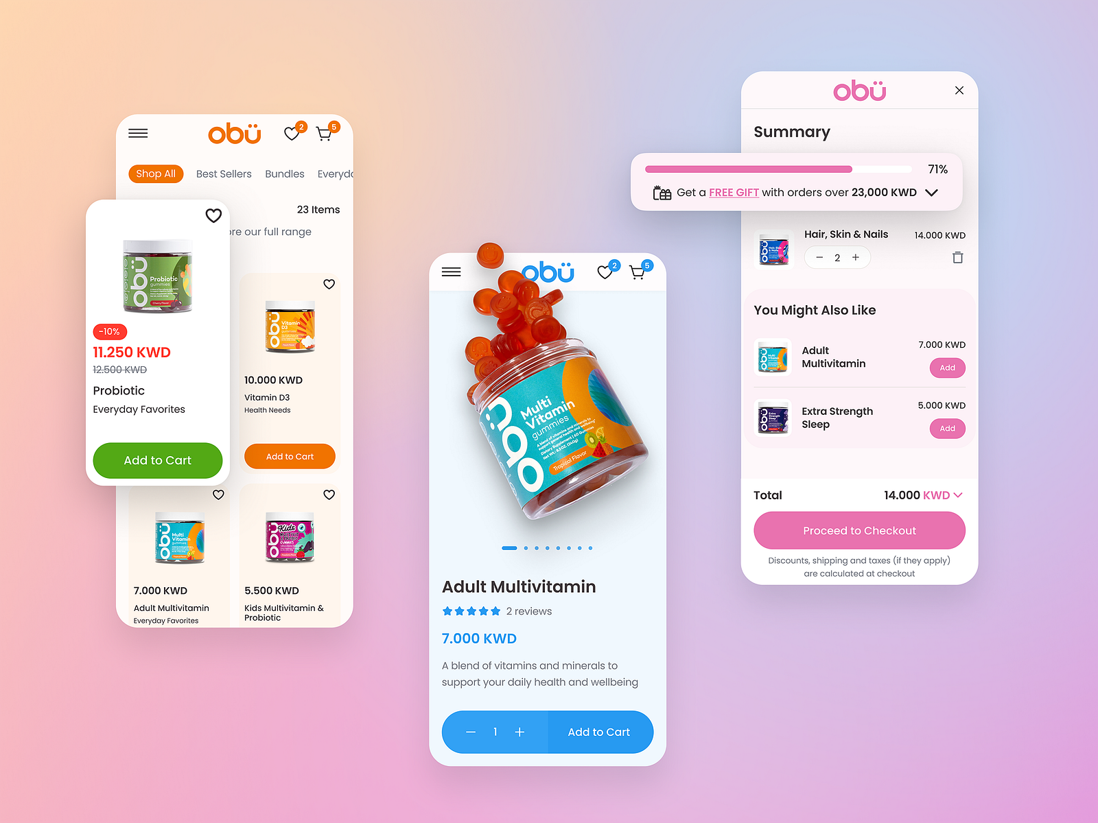 OBU Nutrition by Dizzain on Dribbble