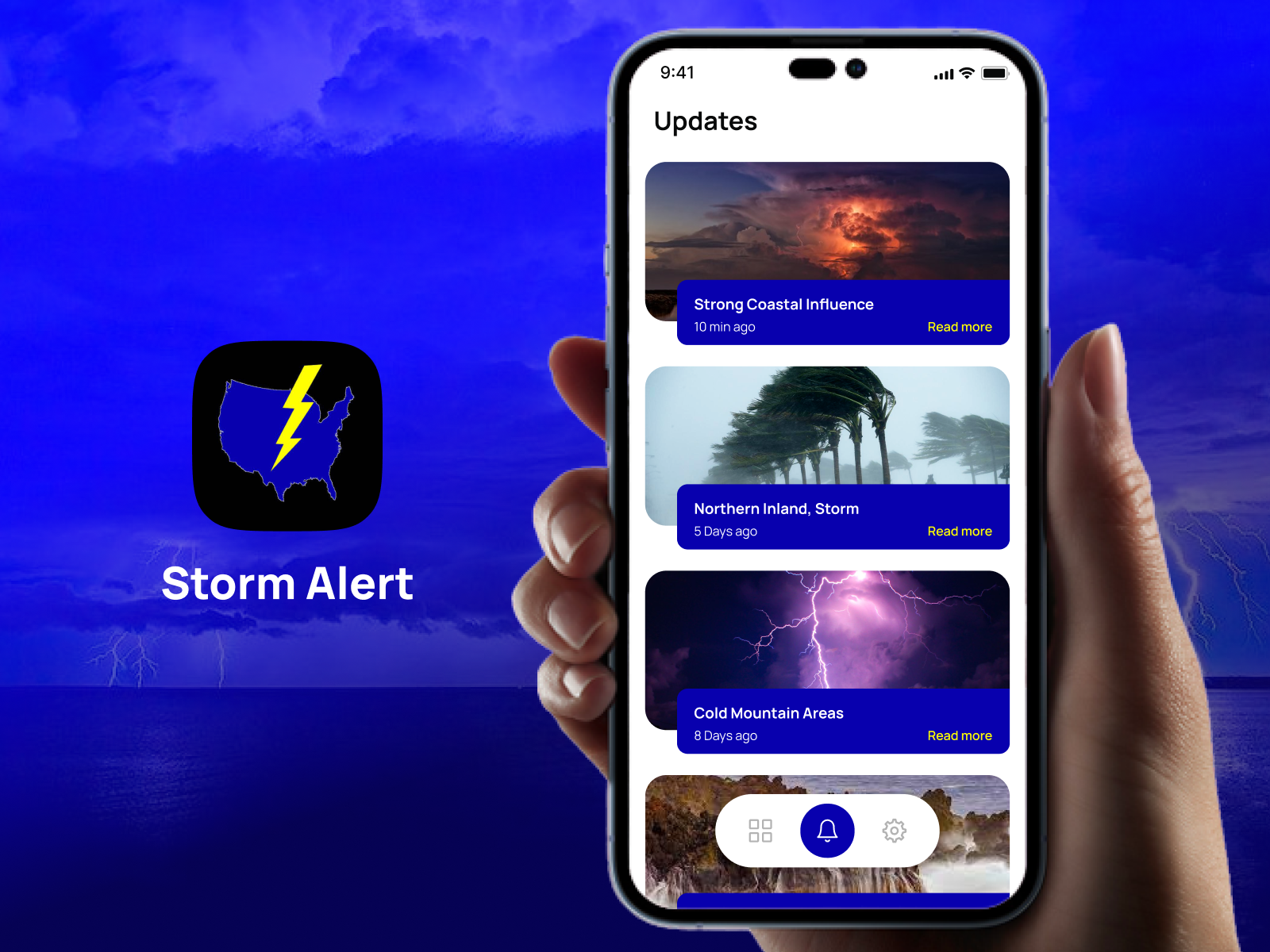 Storm Alert - Weather Notification by Kalpesh Trivedi on Dribbble