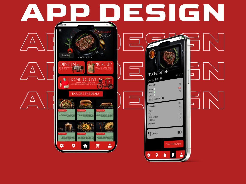 Food Delivery Mobile App Design by Ragib Nadim on Dribbble