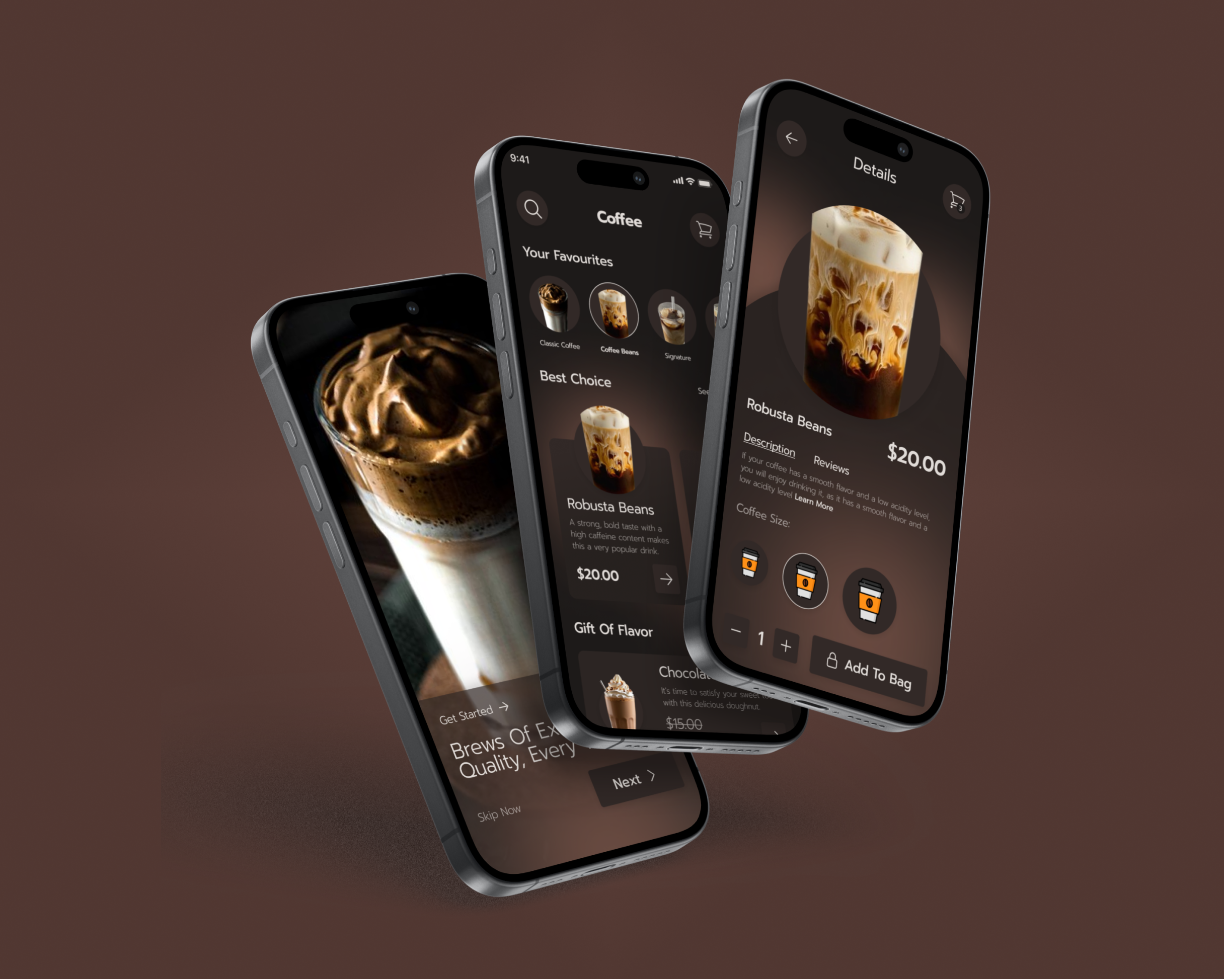 Coffee Shop Mobile Application UI Design by Nirob Dey for Weabers ...