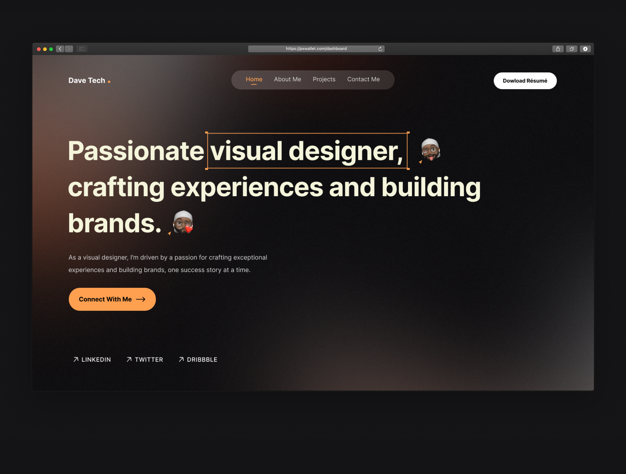 Browse thousands of Dark Personal Portfolio images for design inspiration | Dribbble