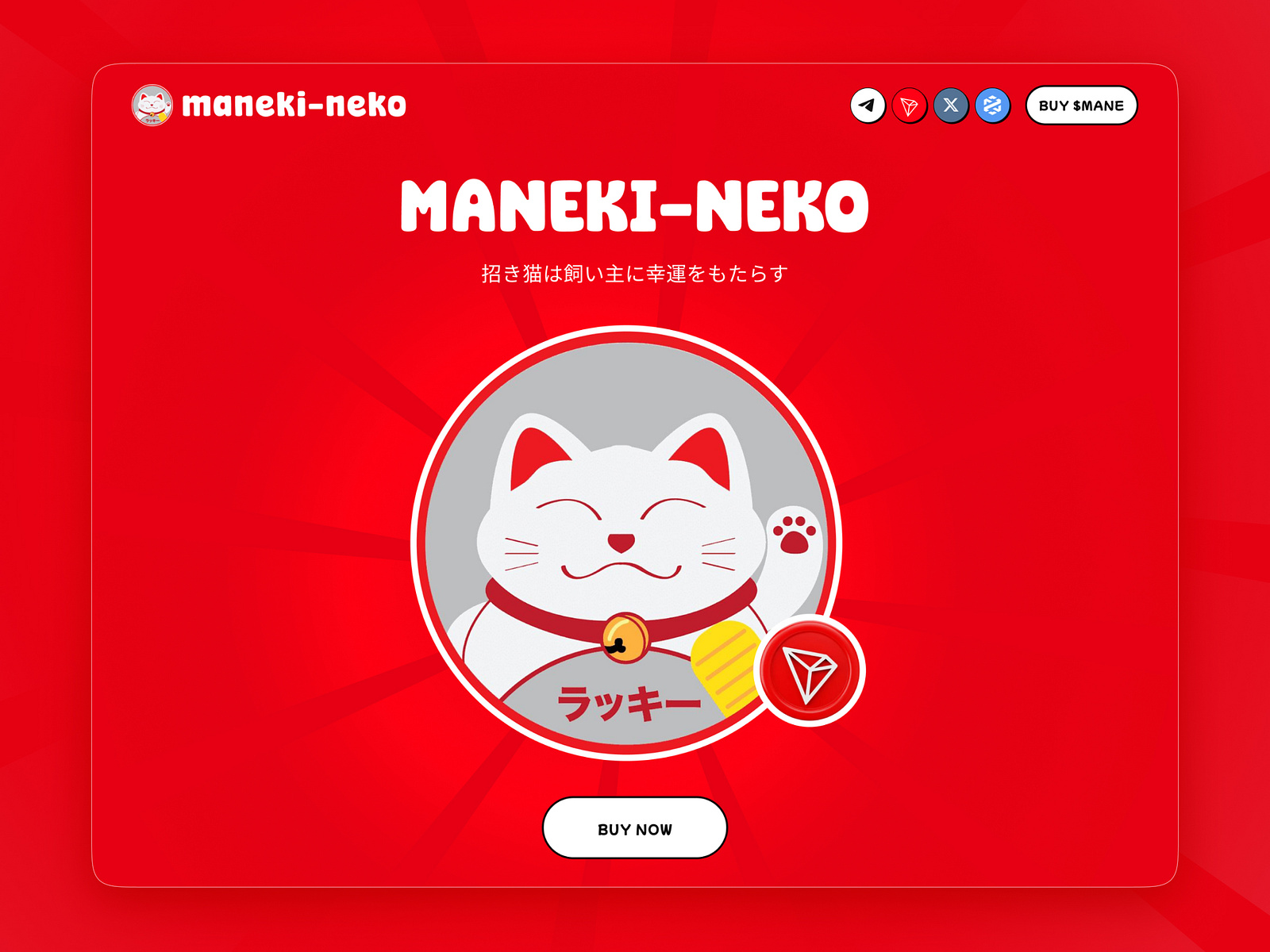 $MANEKI MEME COIN by RahMan on Dribbble
