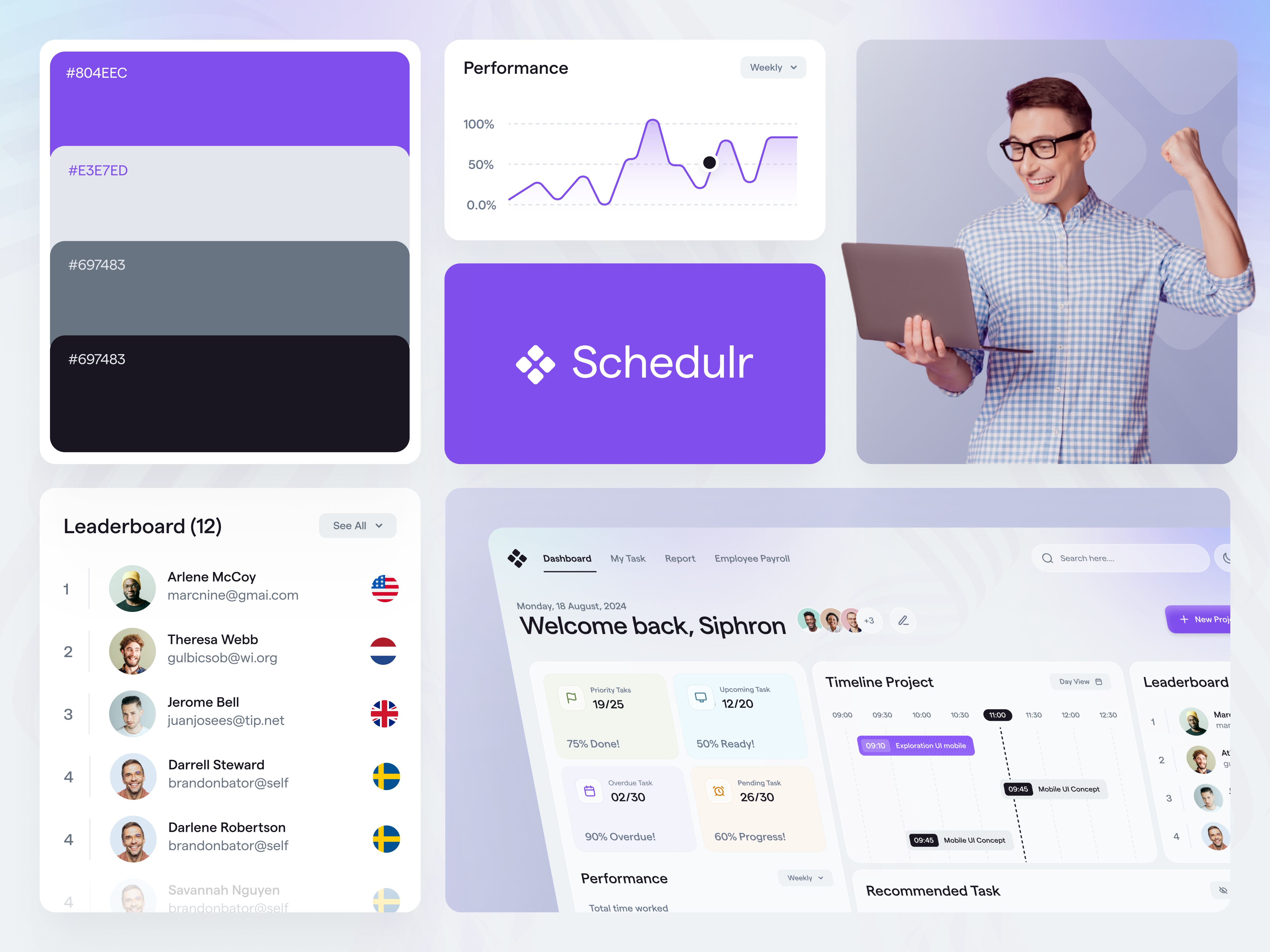 Schedulr Task Management Platform by Ofspace UX/UI on Dribbble