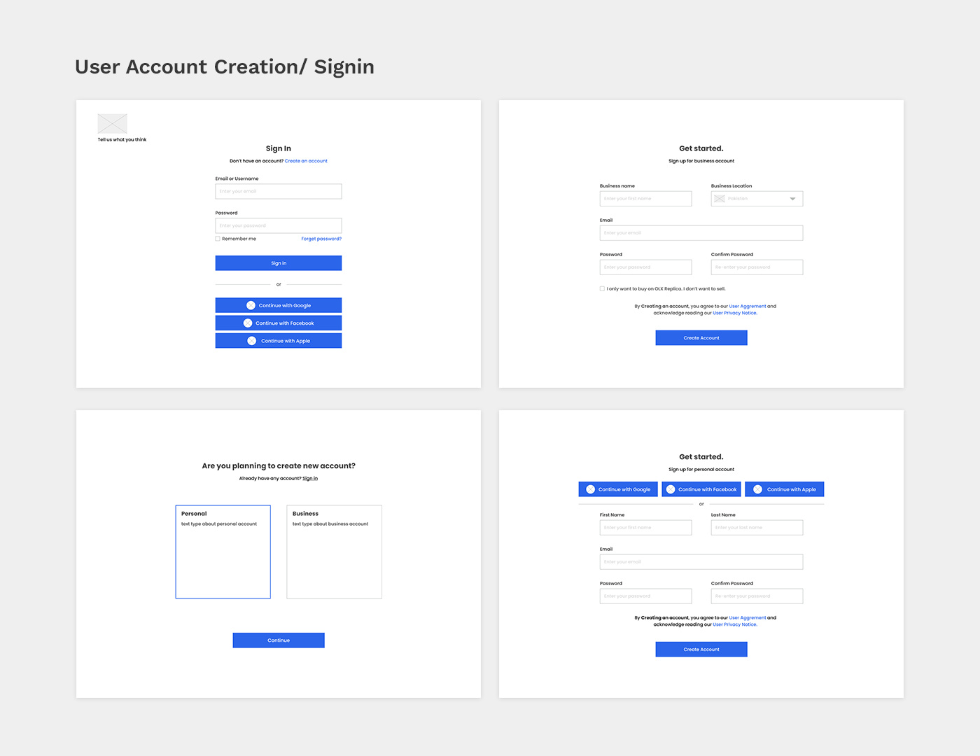 Mid-Fidelity Wireframes - Website design by Muhammad Ali Tariq on Dribbble