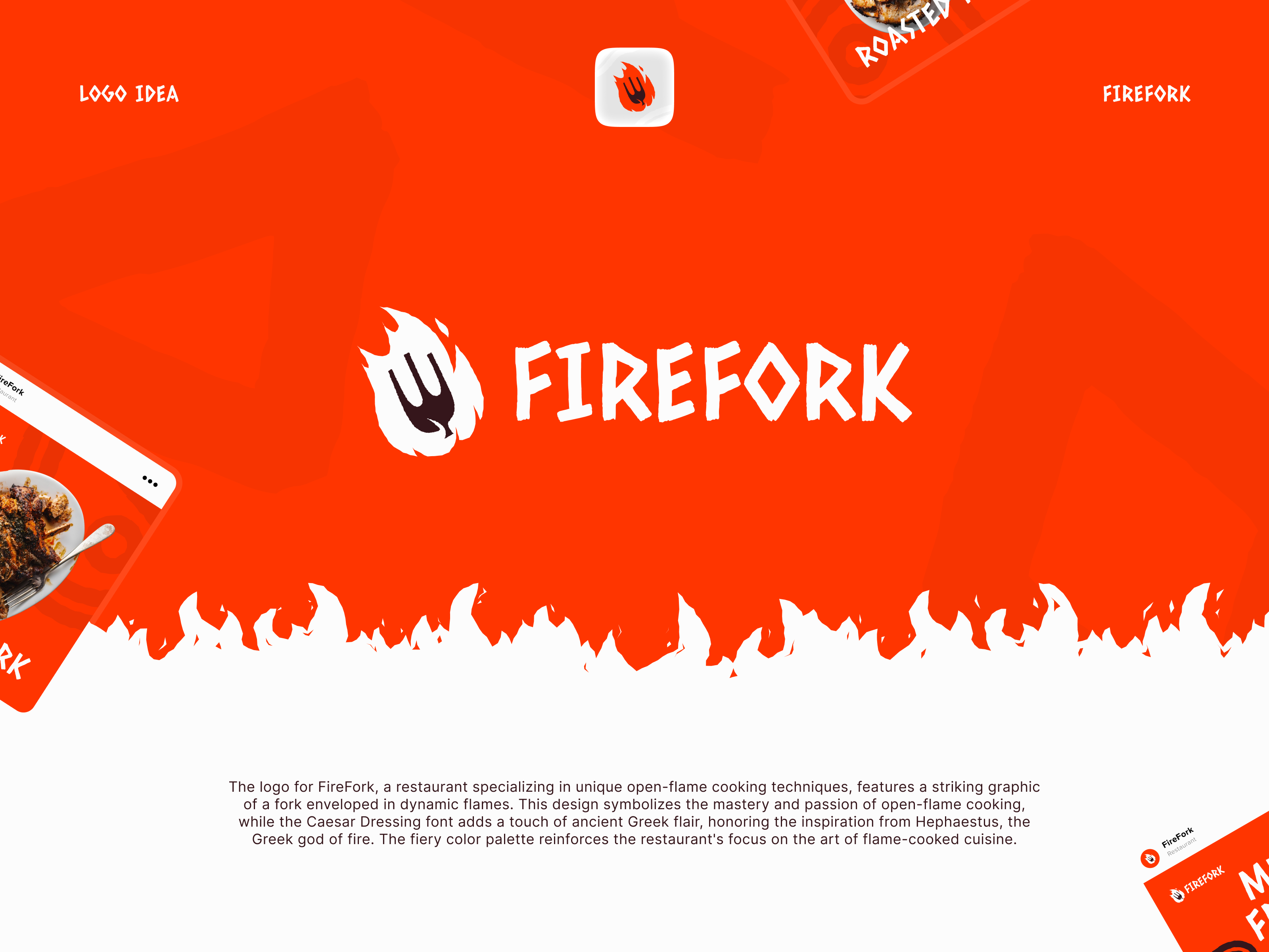 Fire & Fork – Food Delivery Website Branding by Phenomenon Labs for ...