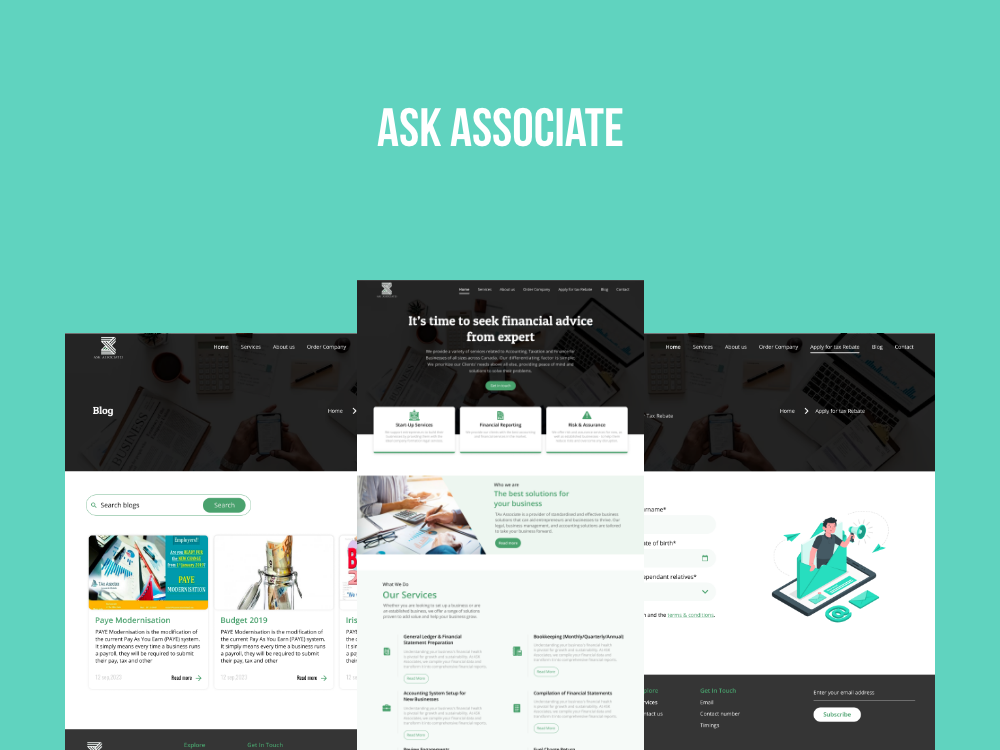 Ask Associate by Tabish waheed on Dribbble