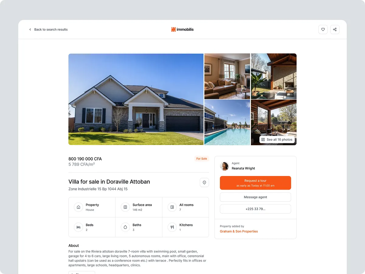 Browse thousands of Property Page images for design inspiration | Dribbble