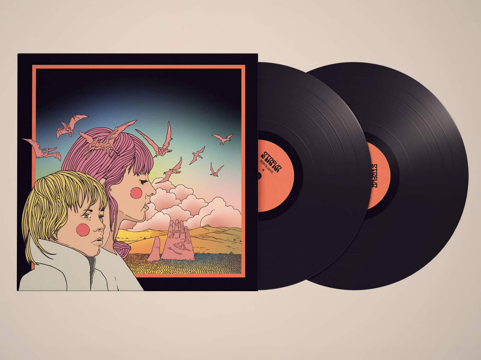 STRFKR - 'Reptilians' LP by Kevin Darouian on Dribbble