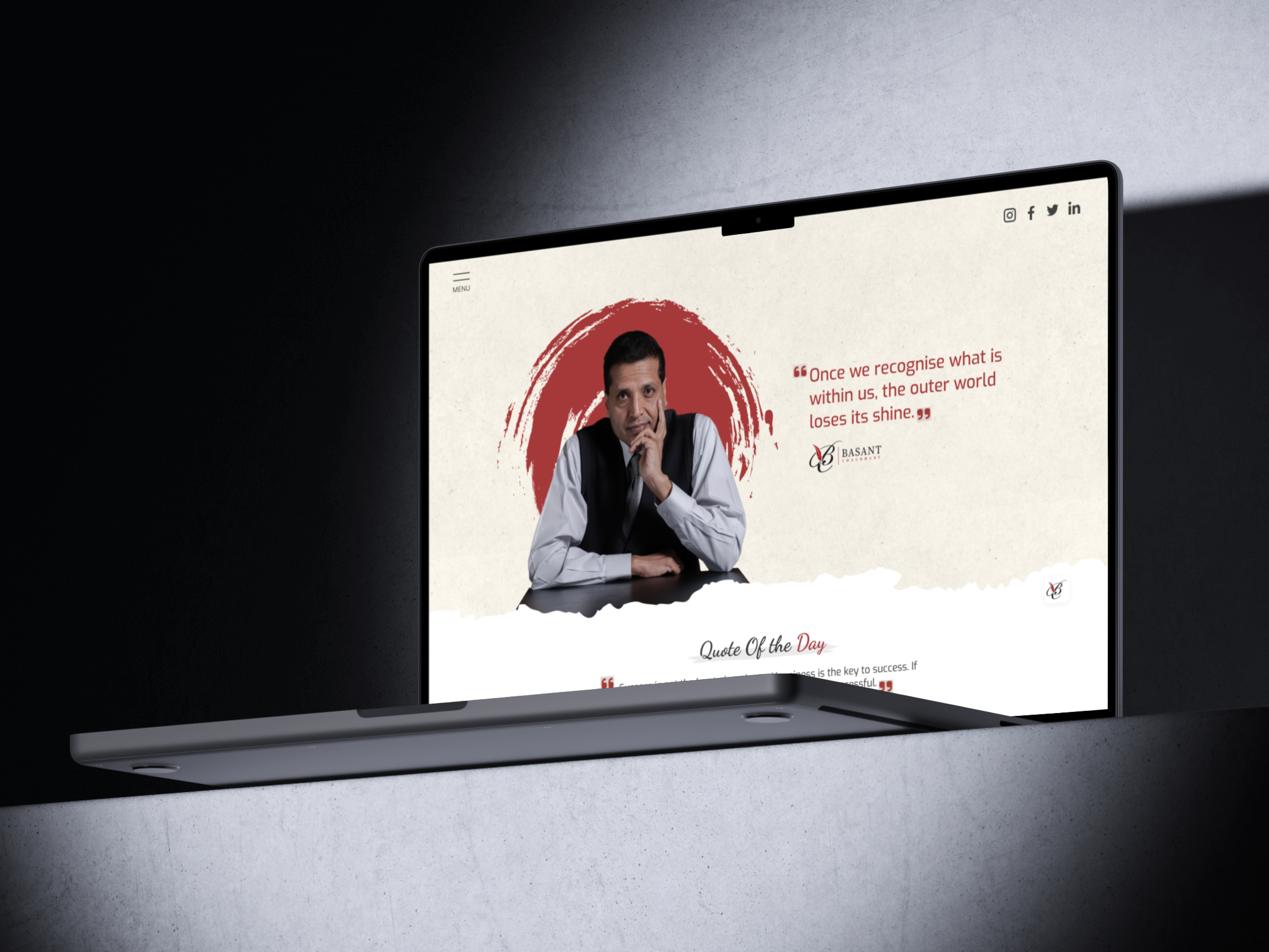 Basant Chaudhary's portfolio website by Shailesh Shahi on Dribbble