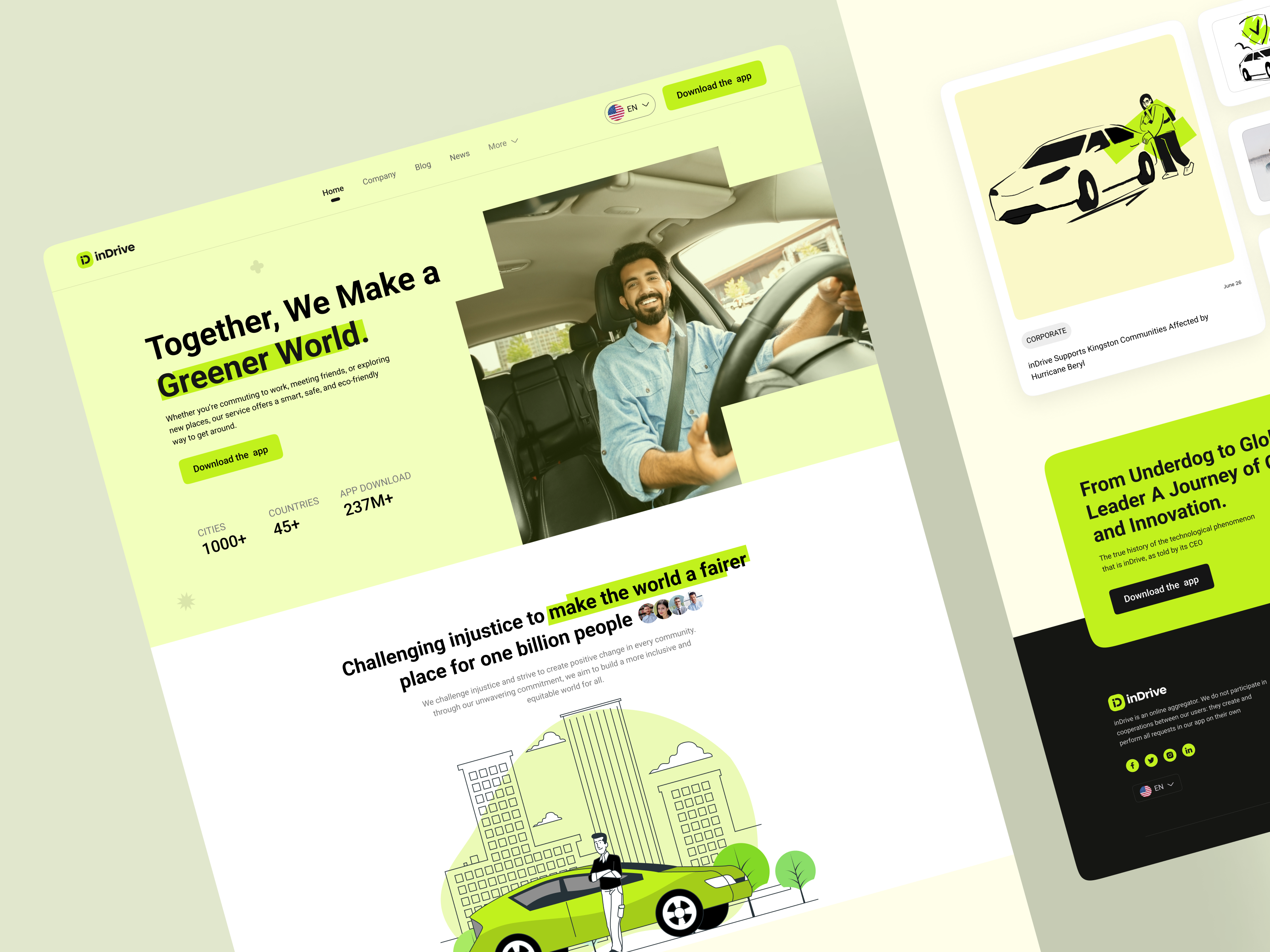 Ride sharing website by Shasanko Das on Dribbble