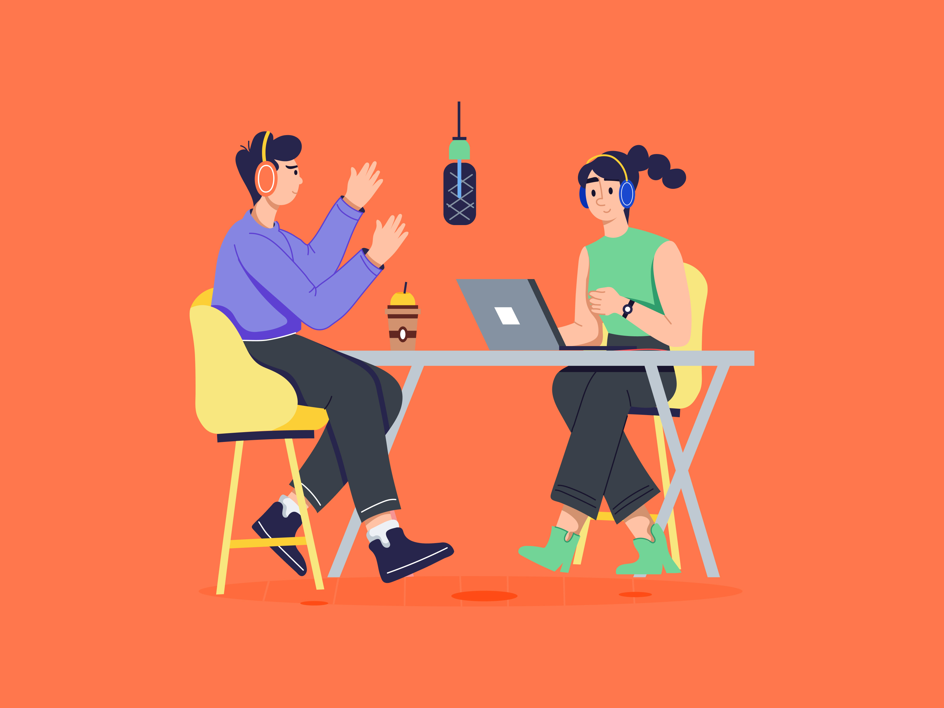 Animated Interview Illustration Set by Prosymbols for Brickclay on Dribbble