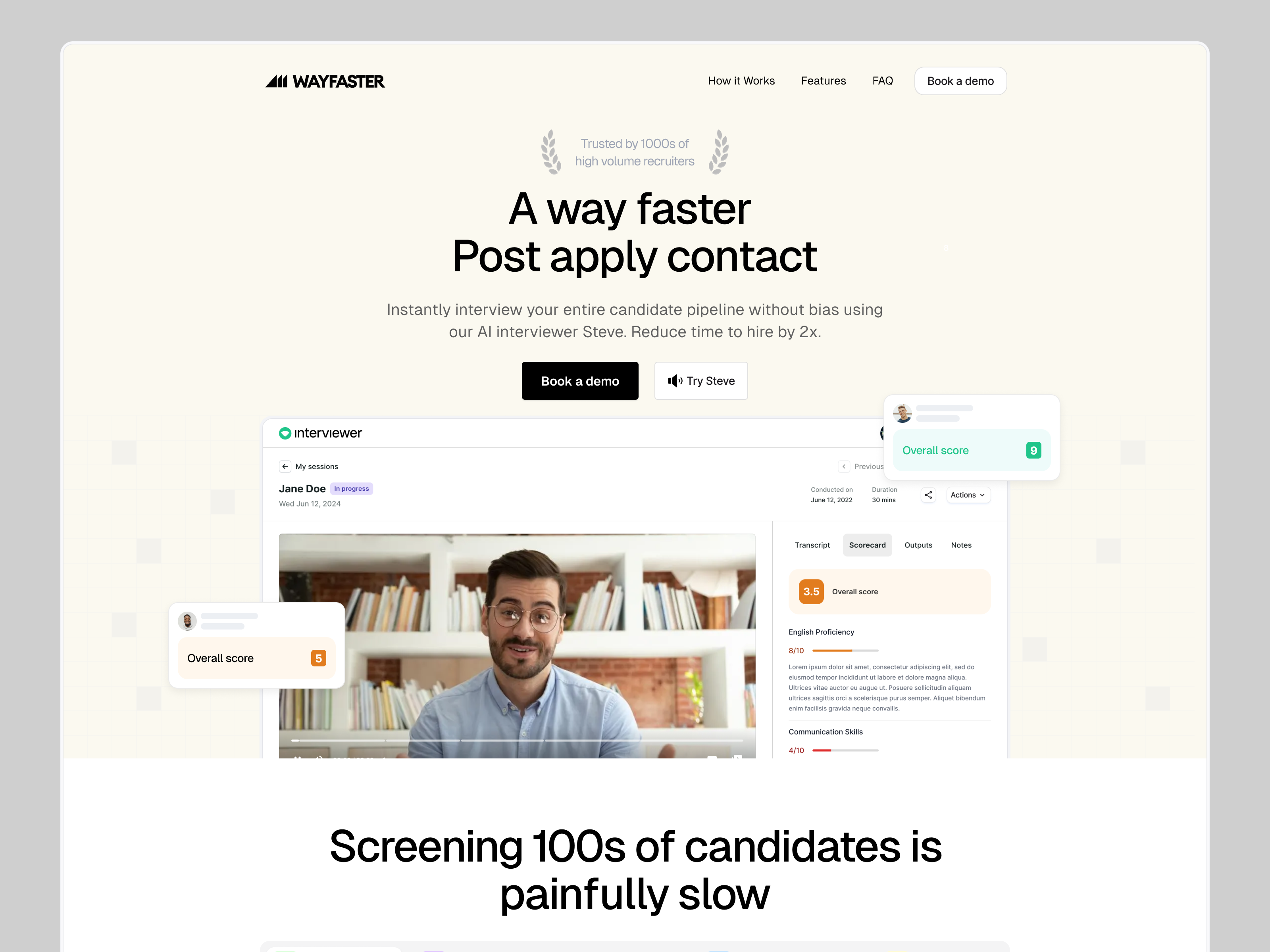 AI candidates interview - Landing Page by Dawid Jankowski on Dribbble