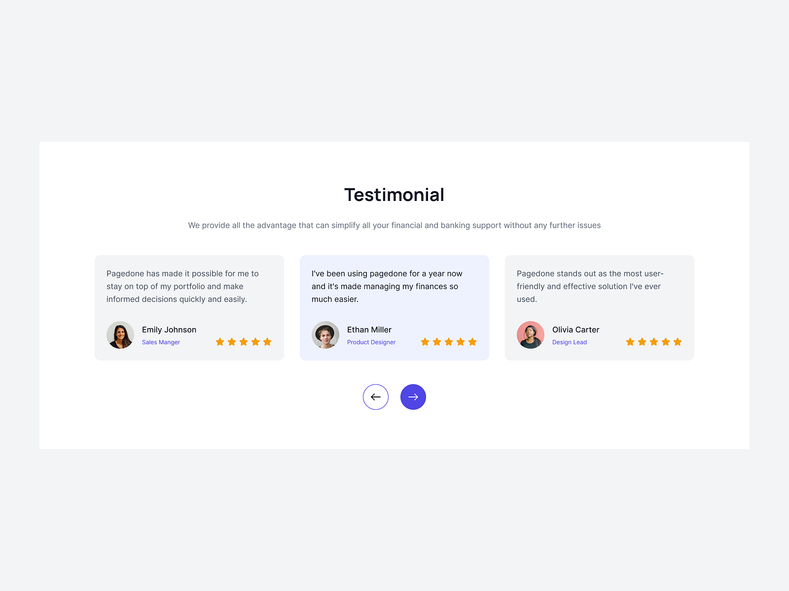Tailwind Testimonial Slider With Heading By Pagedone On Dribbble