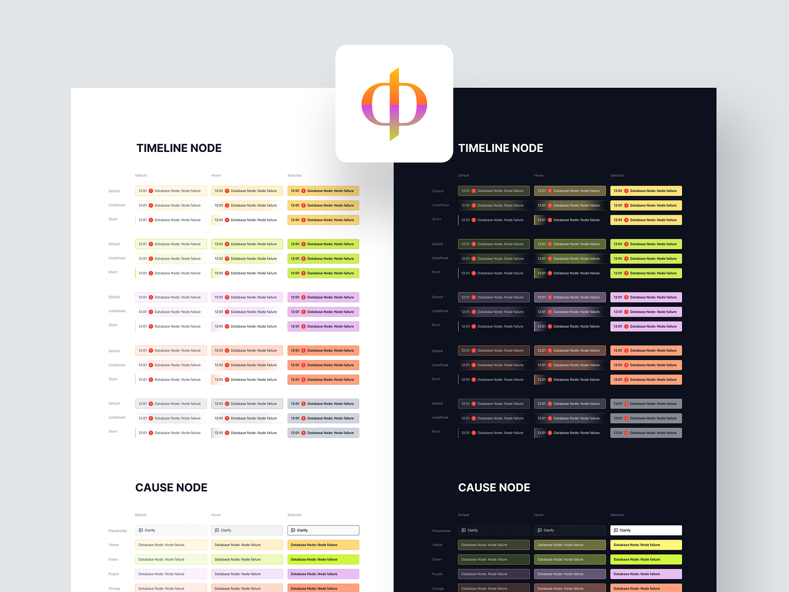 Chart Node Components by Den Klenkov on Dribbble