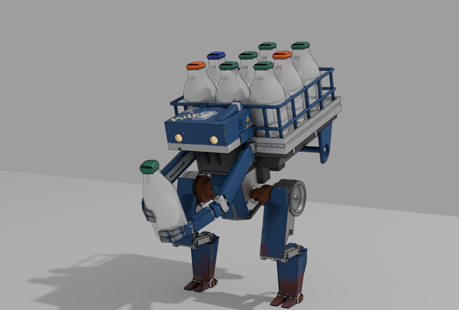 Milkman Robot by Vladyslav Shlapik on Dribbble