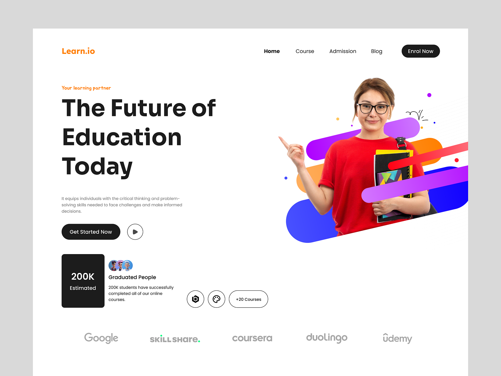 E- Learning Web UI Design by SAIFUL Ahmed on Dribbble