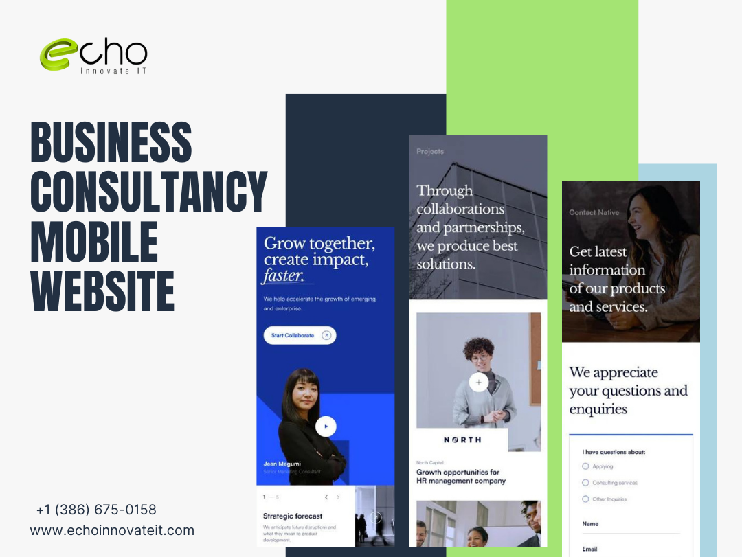 business consultancy mobile website by Echoinnovate IT - Mobile App Development & AI digital ...
