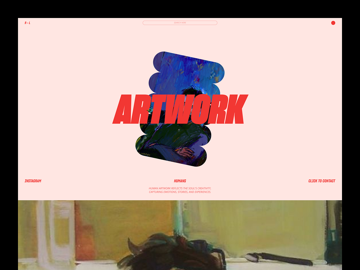 UI/UX For Artwork - Artist Website by Muhammad Ratul on Dribbble