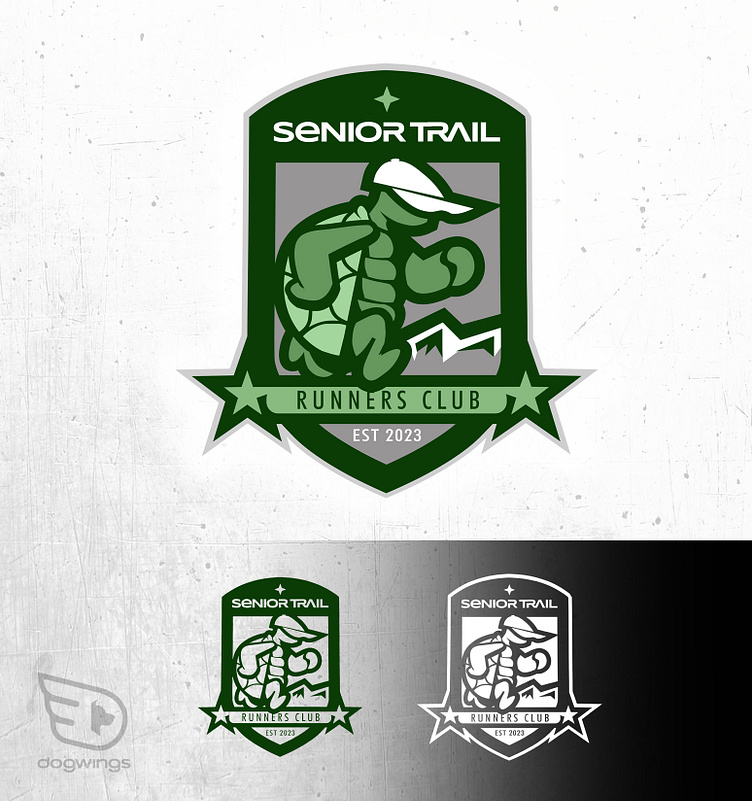 Logo - runners club for seniors by Chip David on Dribbble