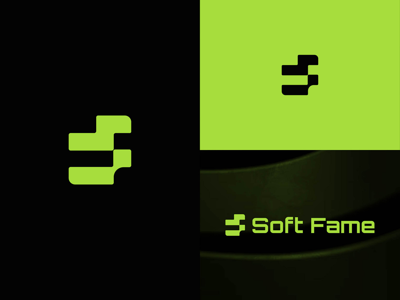 Soft Fame | Modern SF Logo | Tech Brand | Futuristic Logo by Urmi M on ...