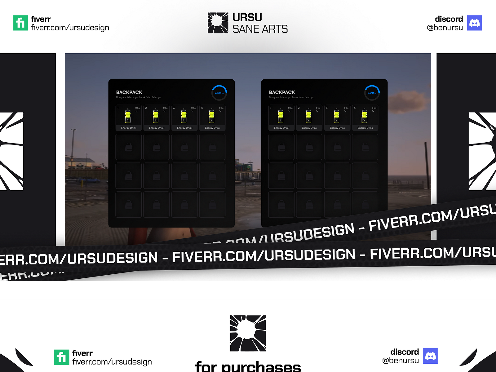 Fivem Inventory ui/ux design fivem gta v by Ursu on Dribbble Fivem Inventory ui/ux design fivem gta v by Ursu on Dribbble