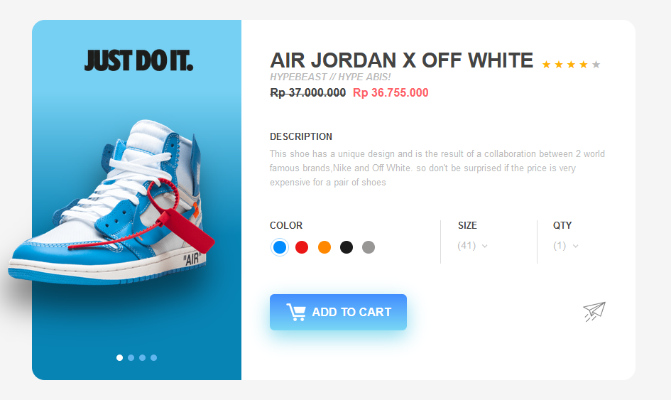 Responsive Website use CSS and Javascript for sneakers by Matrix Sync ...