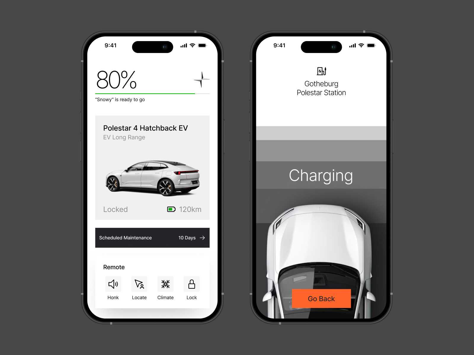 Polestar EV Car Mobile App by Dimas Wibowo for Natuno on Dribbble