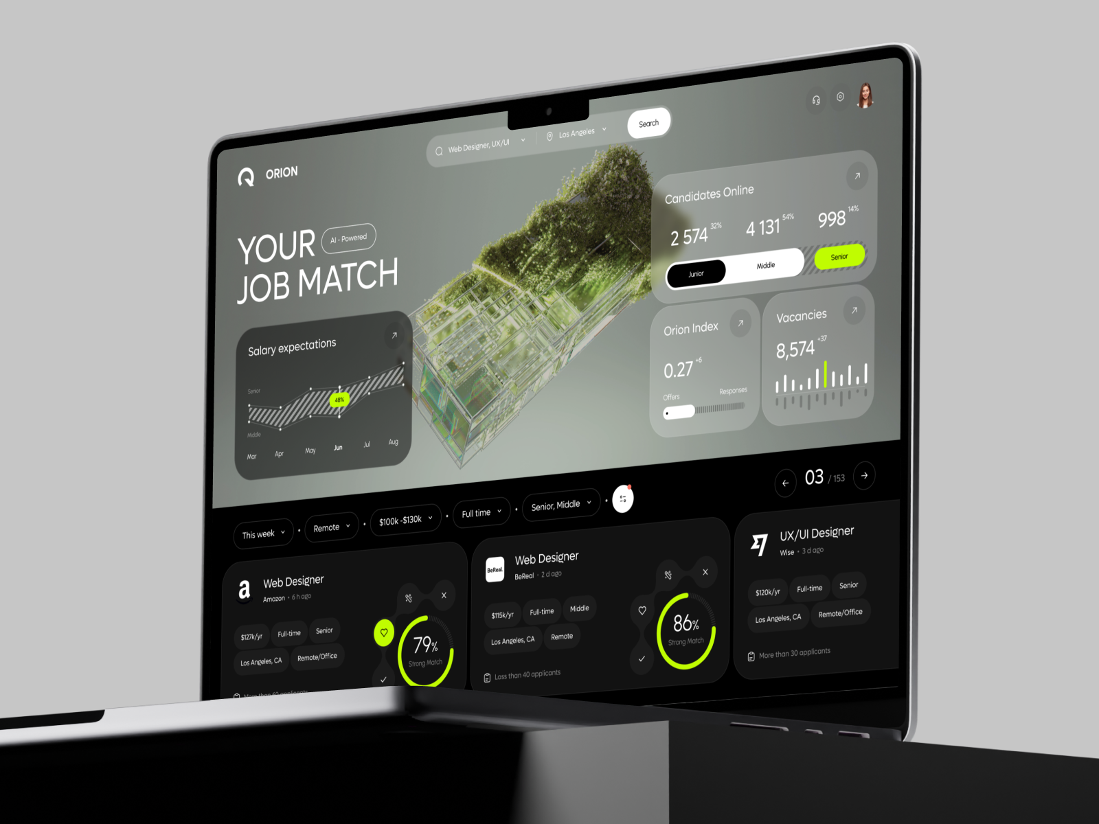 ORION - Job Opportunities Platform by Jack R. for RonDesignLab ⭐️ on ...
