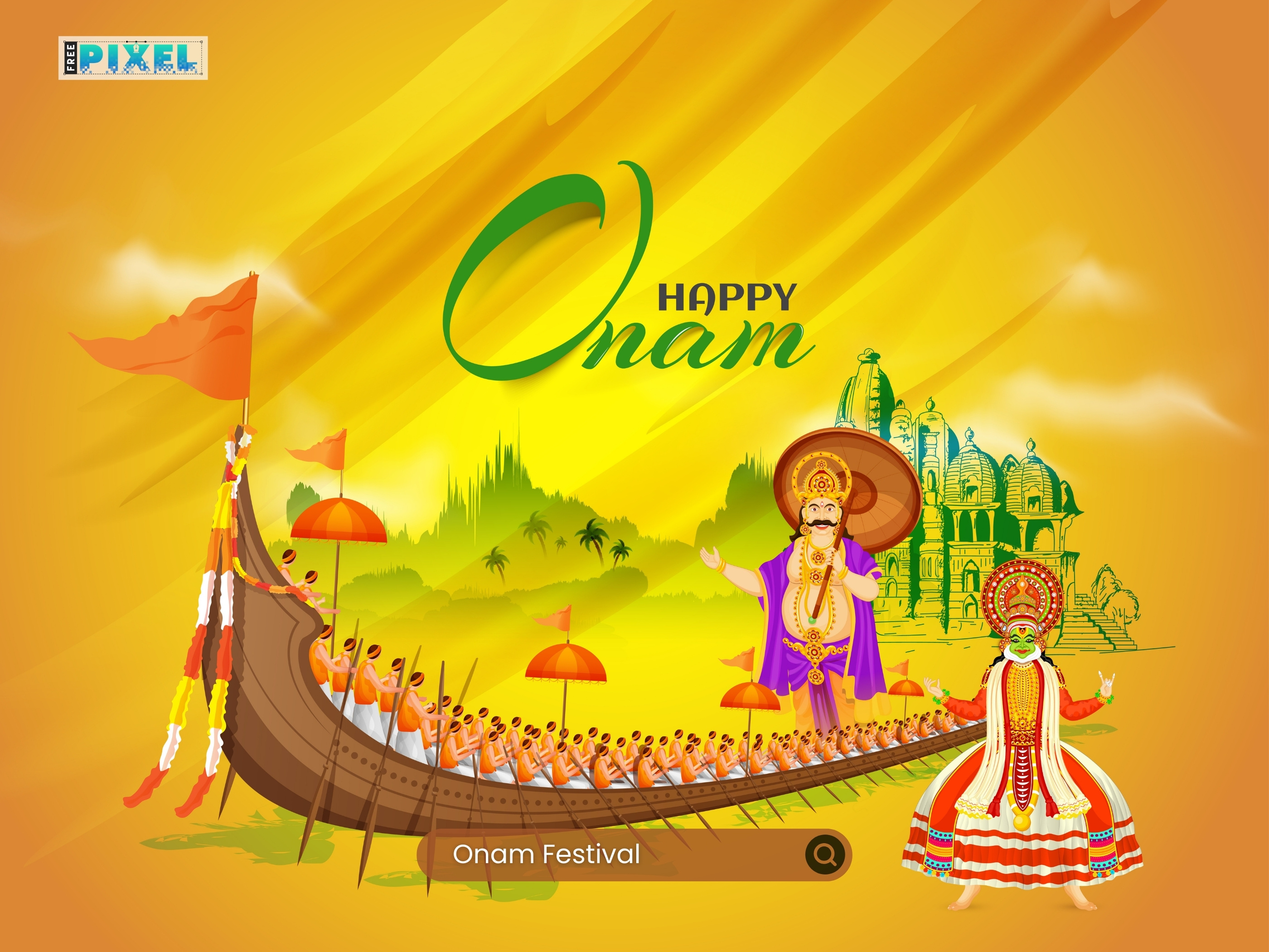 Onam Festival Poster Design by FreePixel on Dribbble