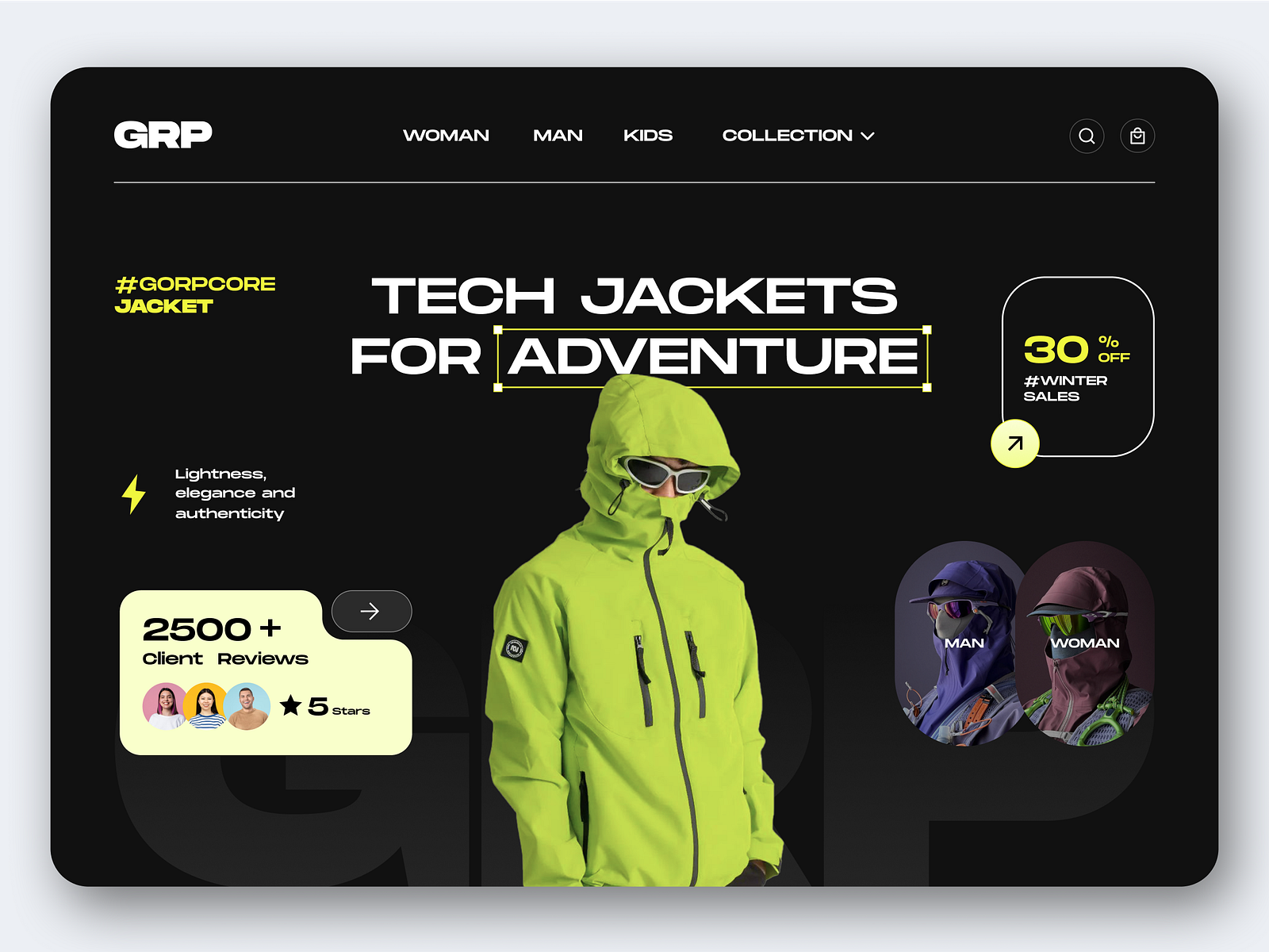 Gorpcore Shop Website - Tech Jackets for Adventure by Christian Bryan ...