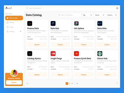 Catalog Screen - Web UI UX Design by Talha Shani on Dribbble