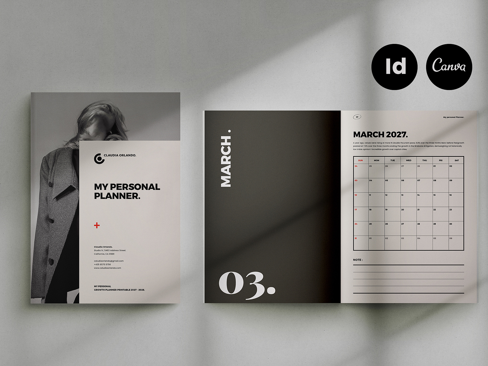 Planner Templates for Canva & Indesign by Occy Design on Dribbble