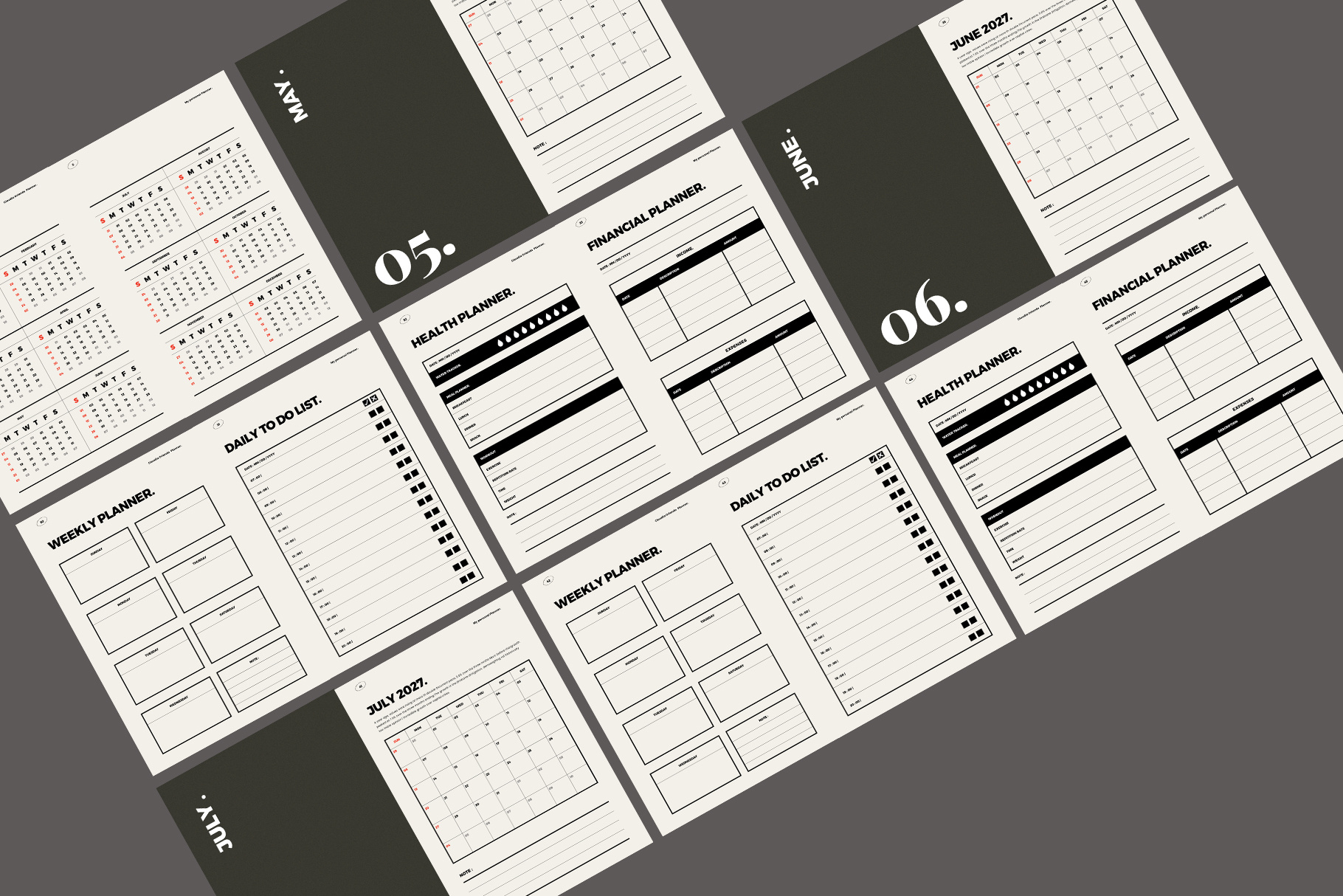 Planner Templates for Canva & Indesign by Occy Design on Dribbble