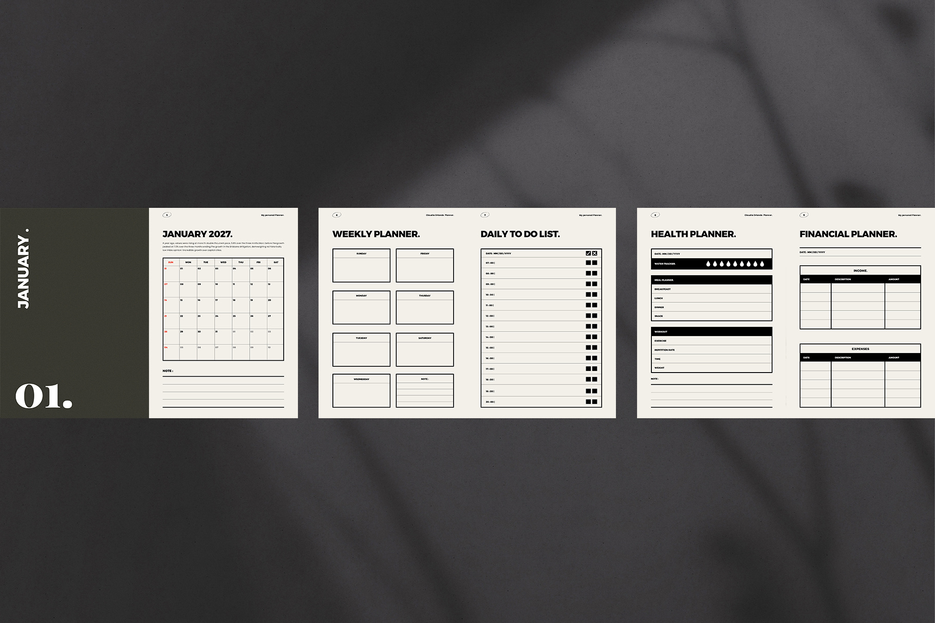Planner Templates for Canva & Indesign by Occy Design on Dribbble
