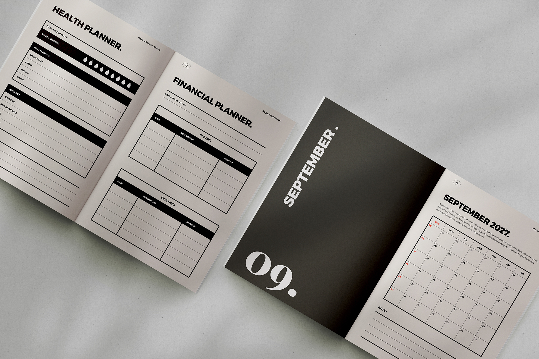 Planner Templates for Canva & Indesign by Occy Design on Dribbble