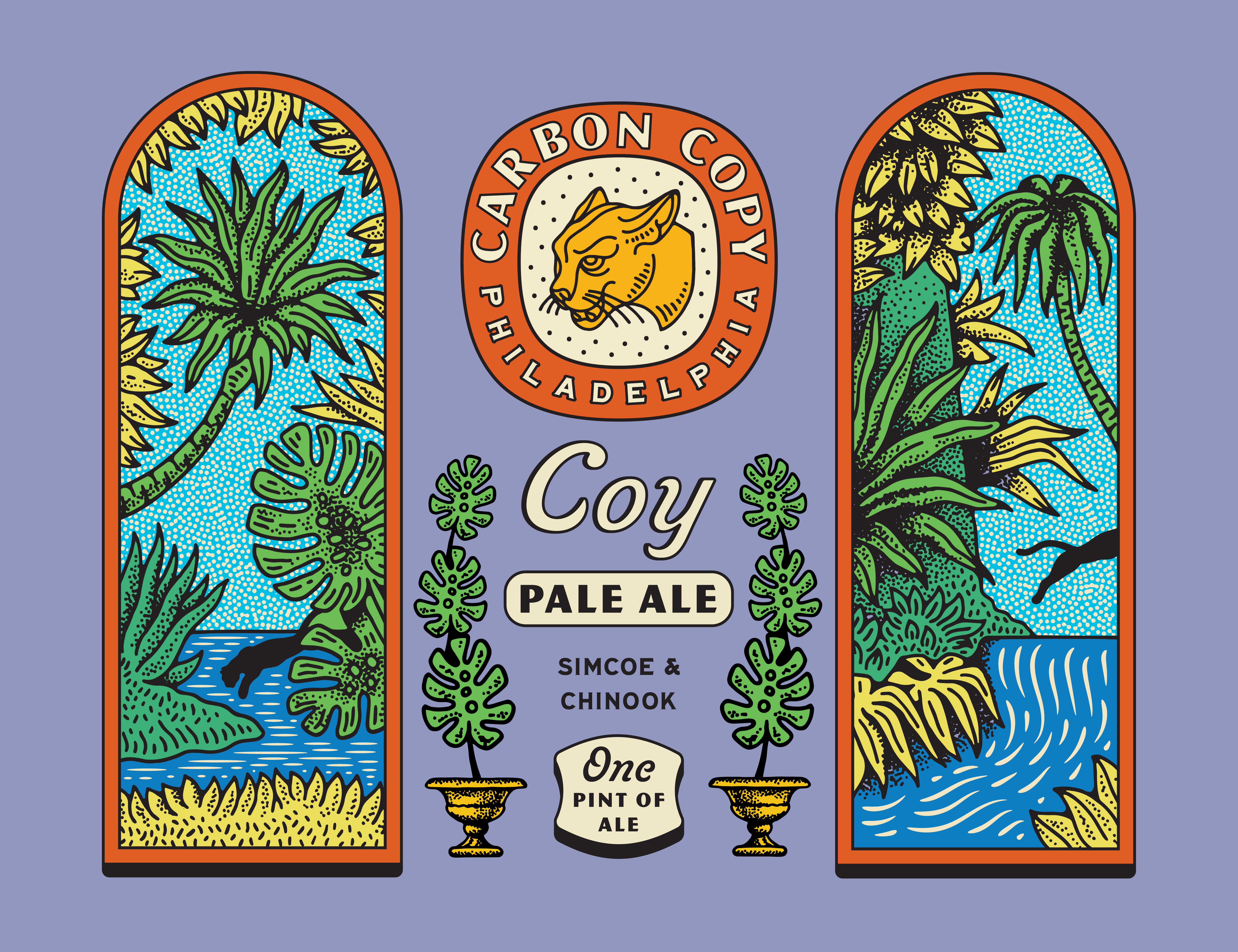 Carbon Copy Beer Labels by Jonathan Schubert on Dribbble
