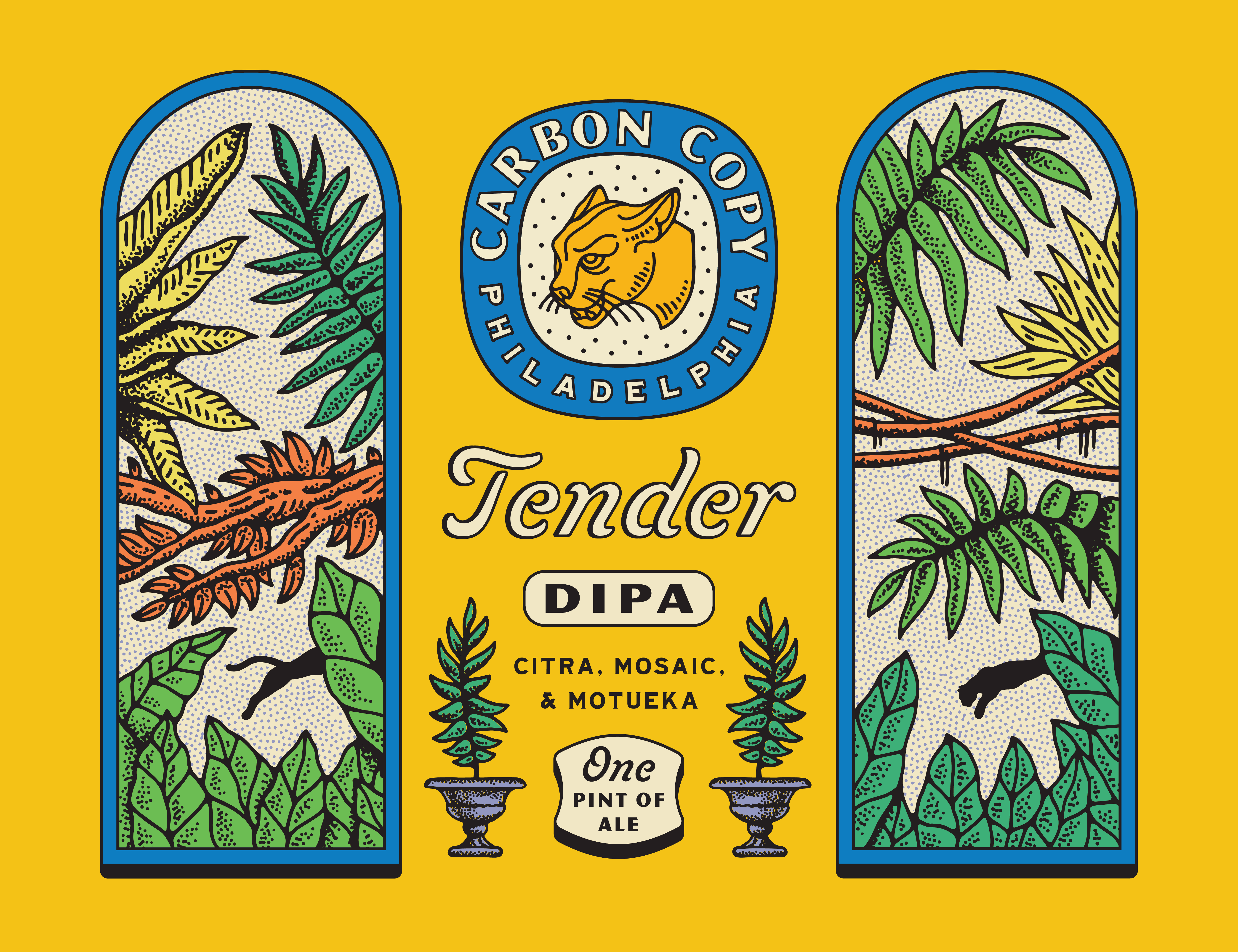 Carbon Copy Beer Labels by Jonathan Schubert on Dribbble
