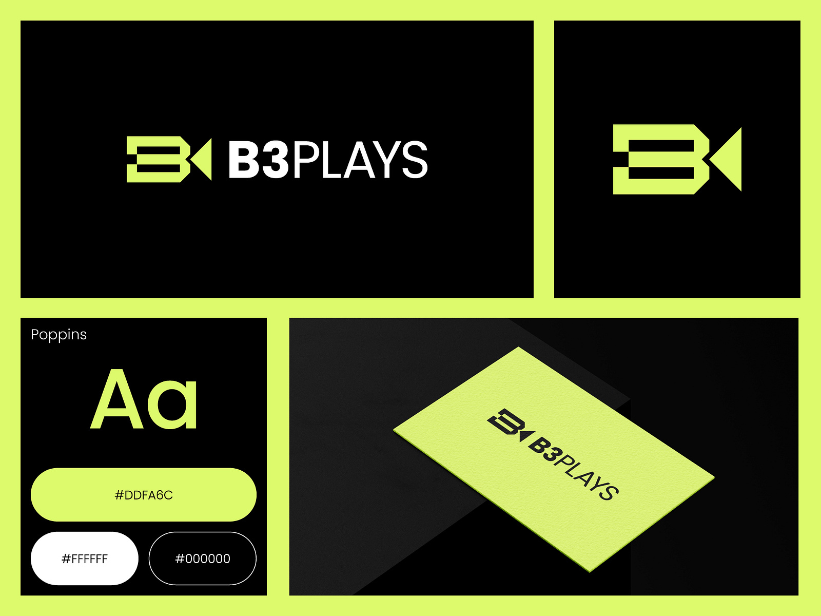 B3 PLAYS Logo Design by Abdul Rehman on Dribbble