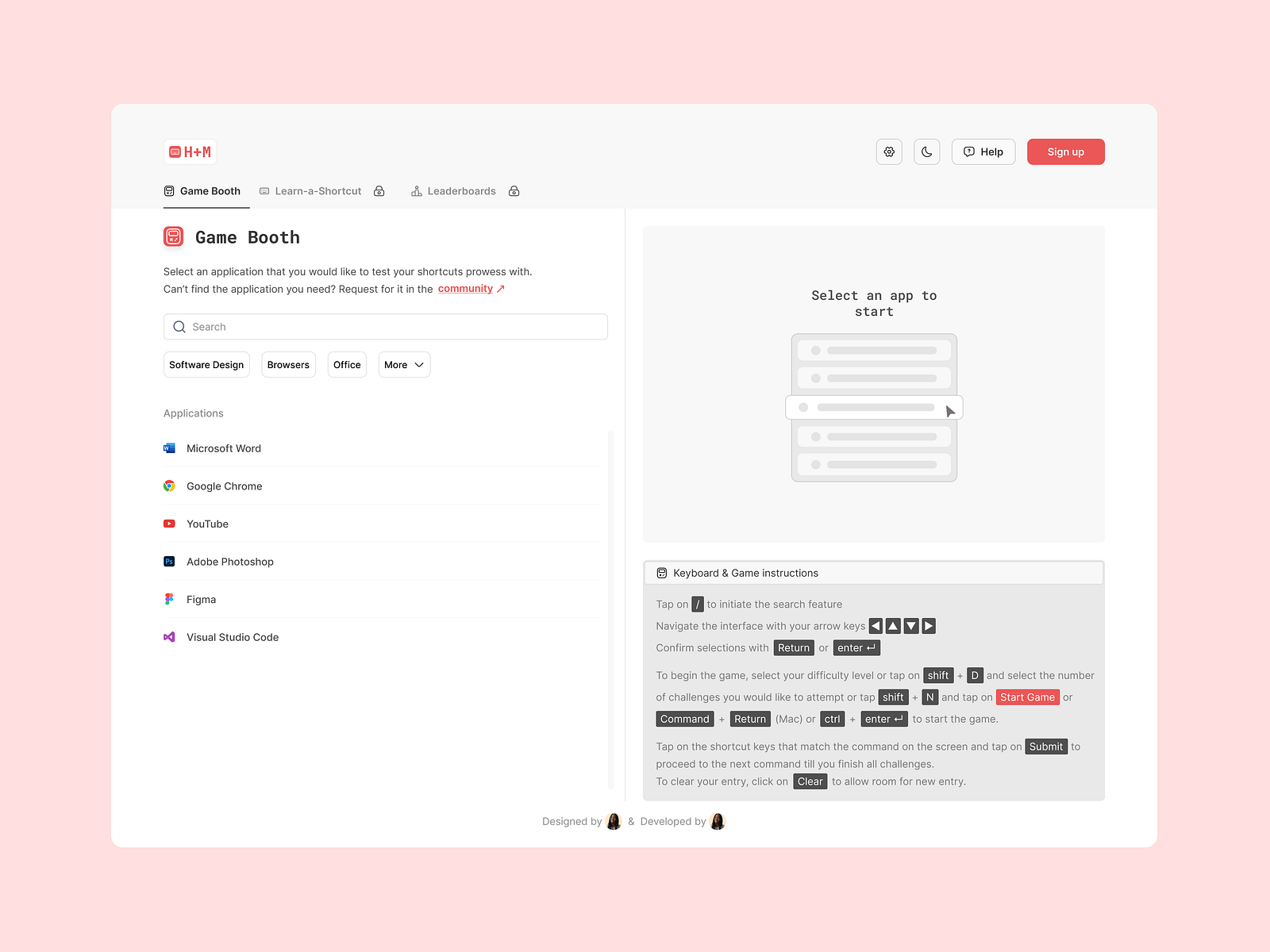 Guest home page for a Keyboard Shortcuts Game Web App by Sakibu ... Guest home page for a Keyboard Shortcuts Game Web App by Sakibu ...