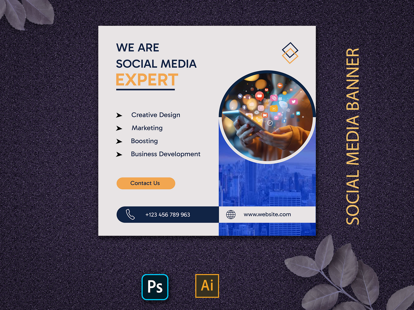 Social media Benner design by Tanni on Dribbble
