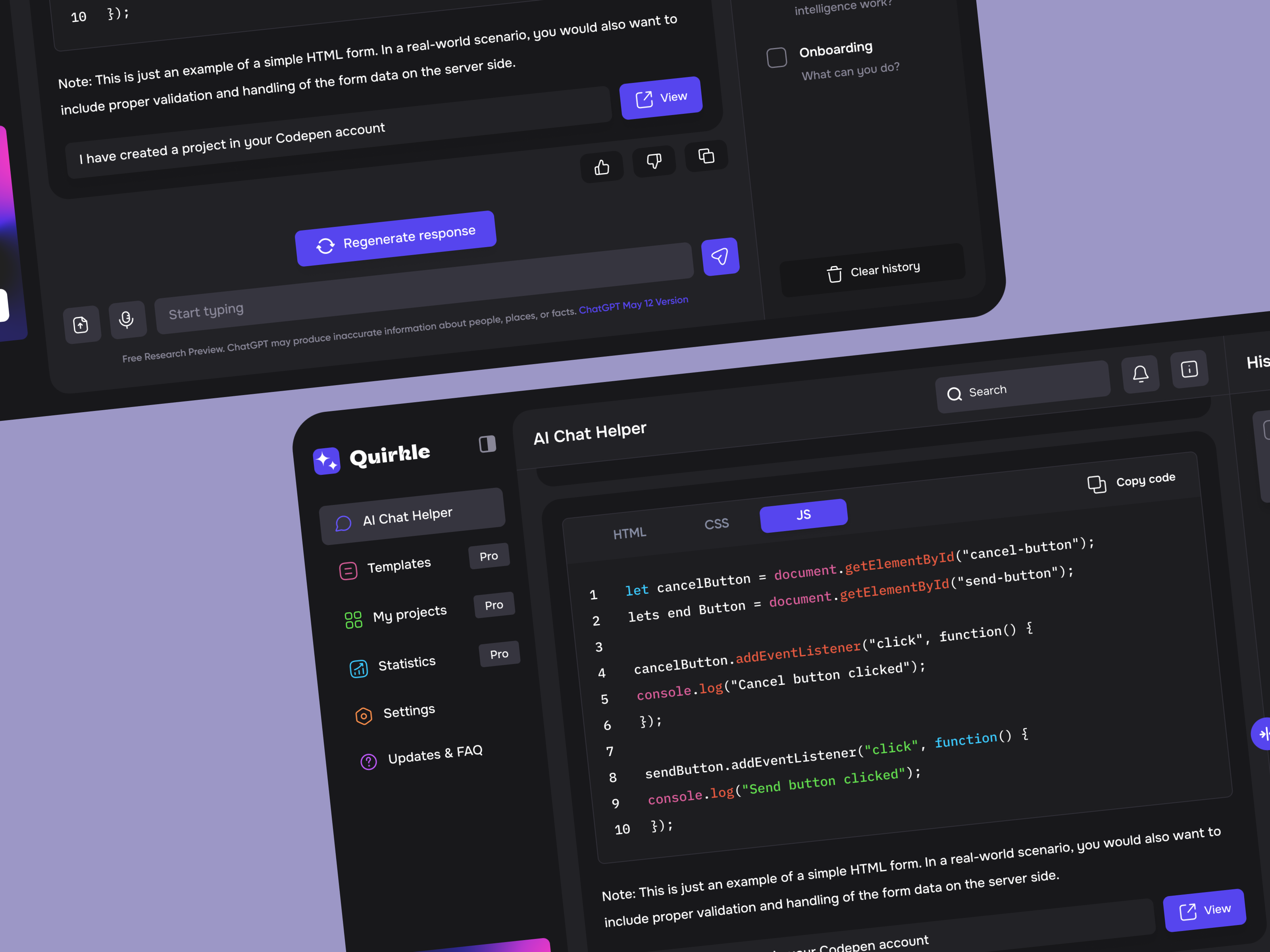 AI Chatbot Web App by Ronas IT | UI/UX Team on Dribbble